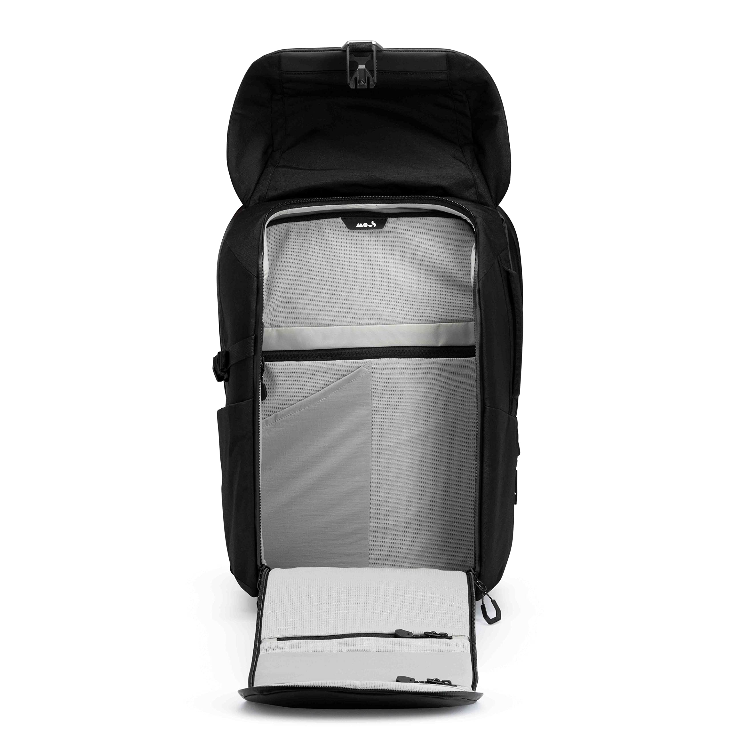 MOUS - Backpack with Laptop Compartment - 25L Ultra-Protective Tech Backpack Water-Resistant for Work, Business, Travel - Black