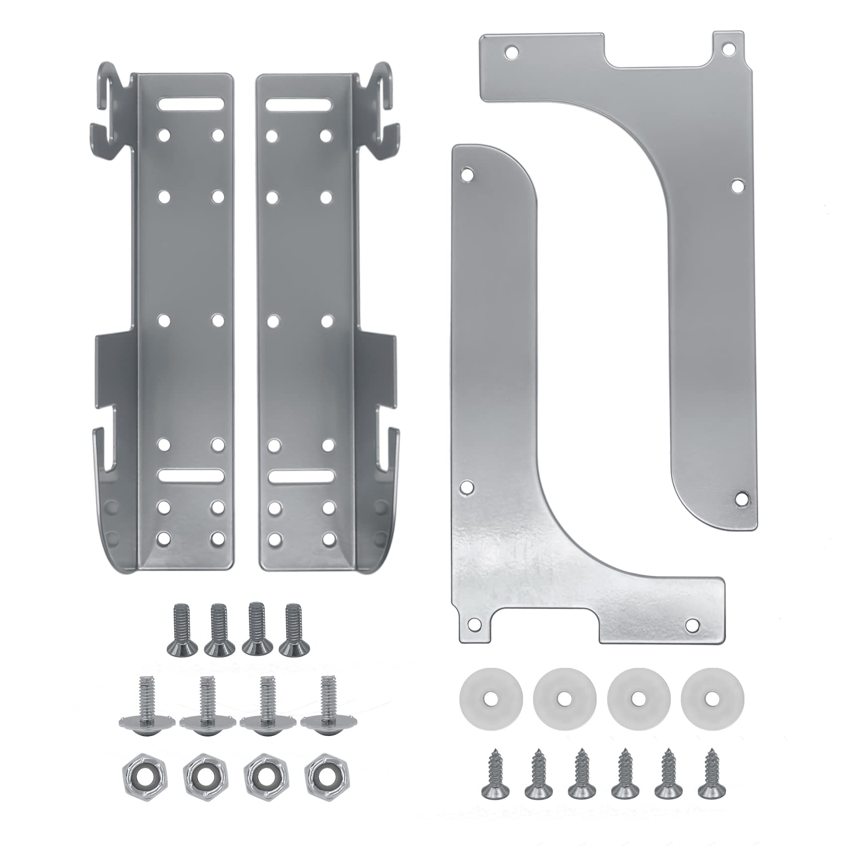 CLERYYE 5WB-DMKIT Door Mount Kit Compatible with Rev-A-Shelf 5WB1 5WB2 5CW2 Series Home Kitchen Cookware Organizers,Waste Containers,Cabinet Pull Out Wire Baskets - Easy to Install
