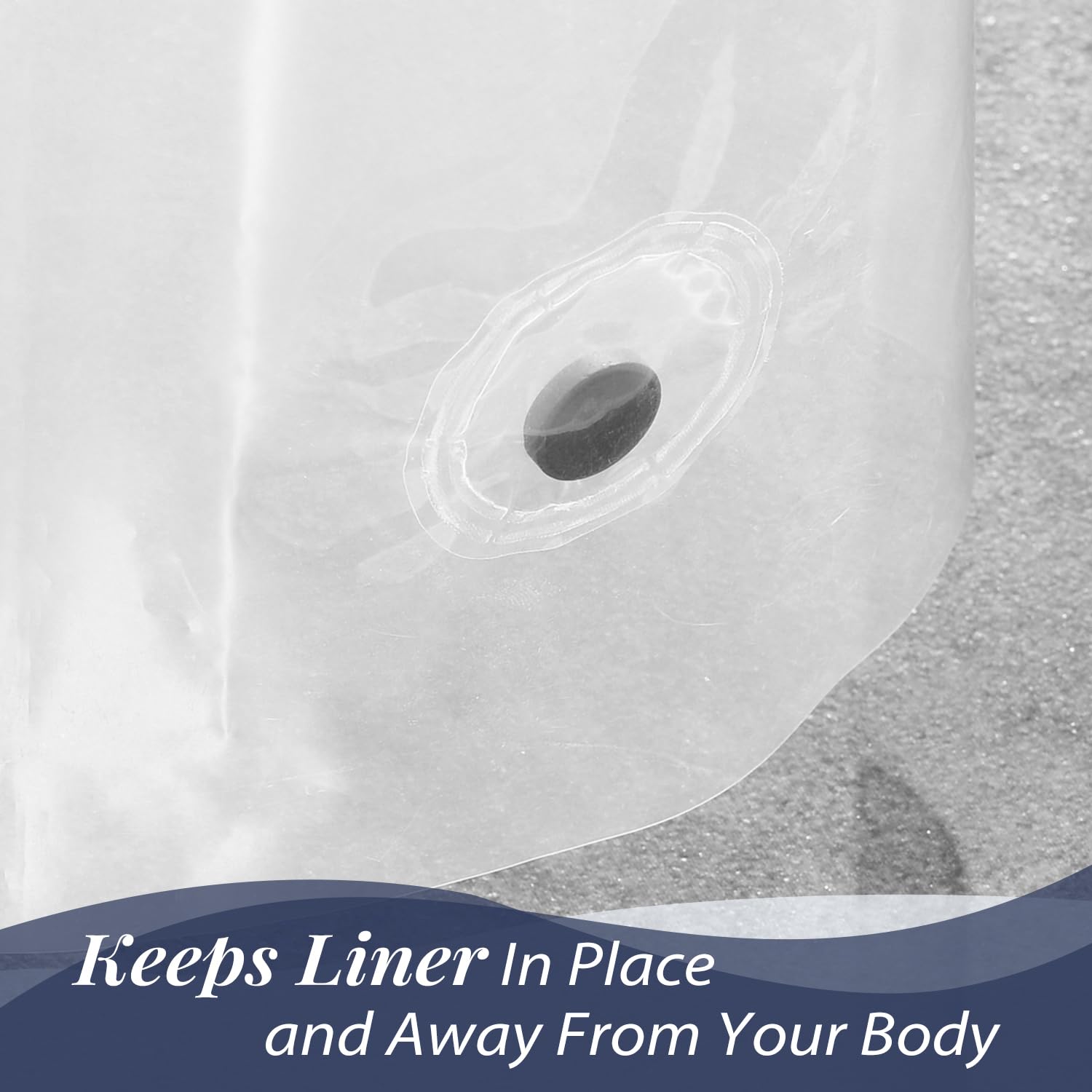 LOVTEX Clear Shower Curtain Liner - 72" x 72" Lightweight Shower Liner for Bathroom Shower Curtain (4G Clear, 1PC)