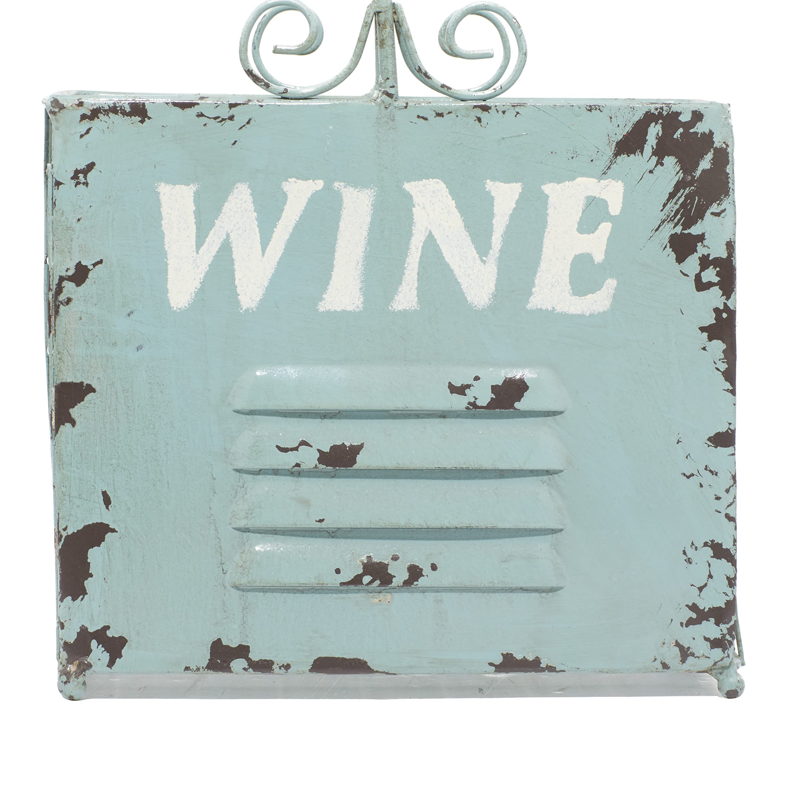 Deco 79 Metal wine Holder 3 Assorted, 8 by 15"