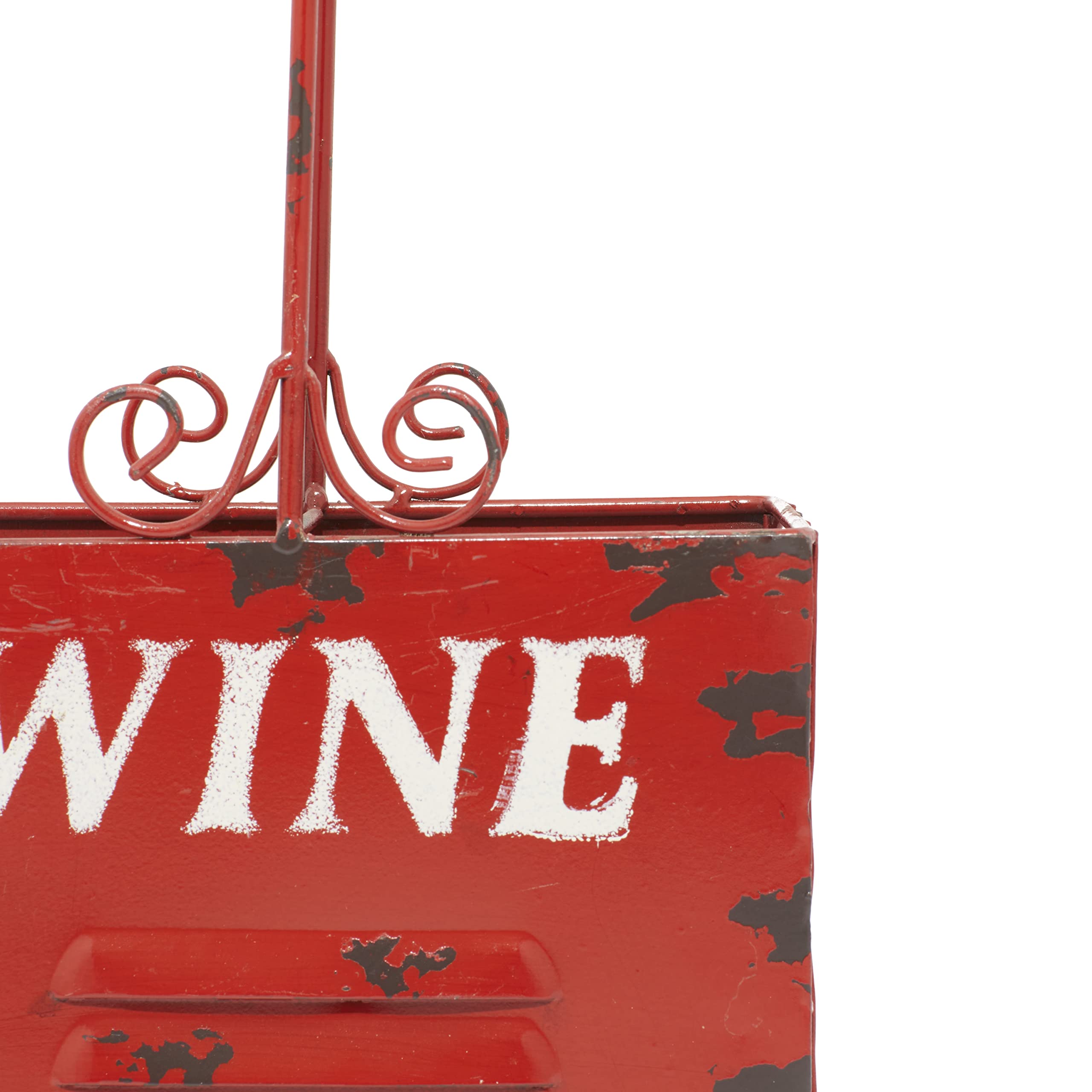 Deco 79 Metal wine Holder 3 Assorted, 8 by 15"