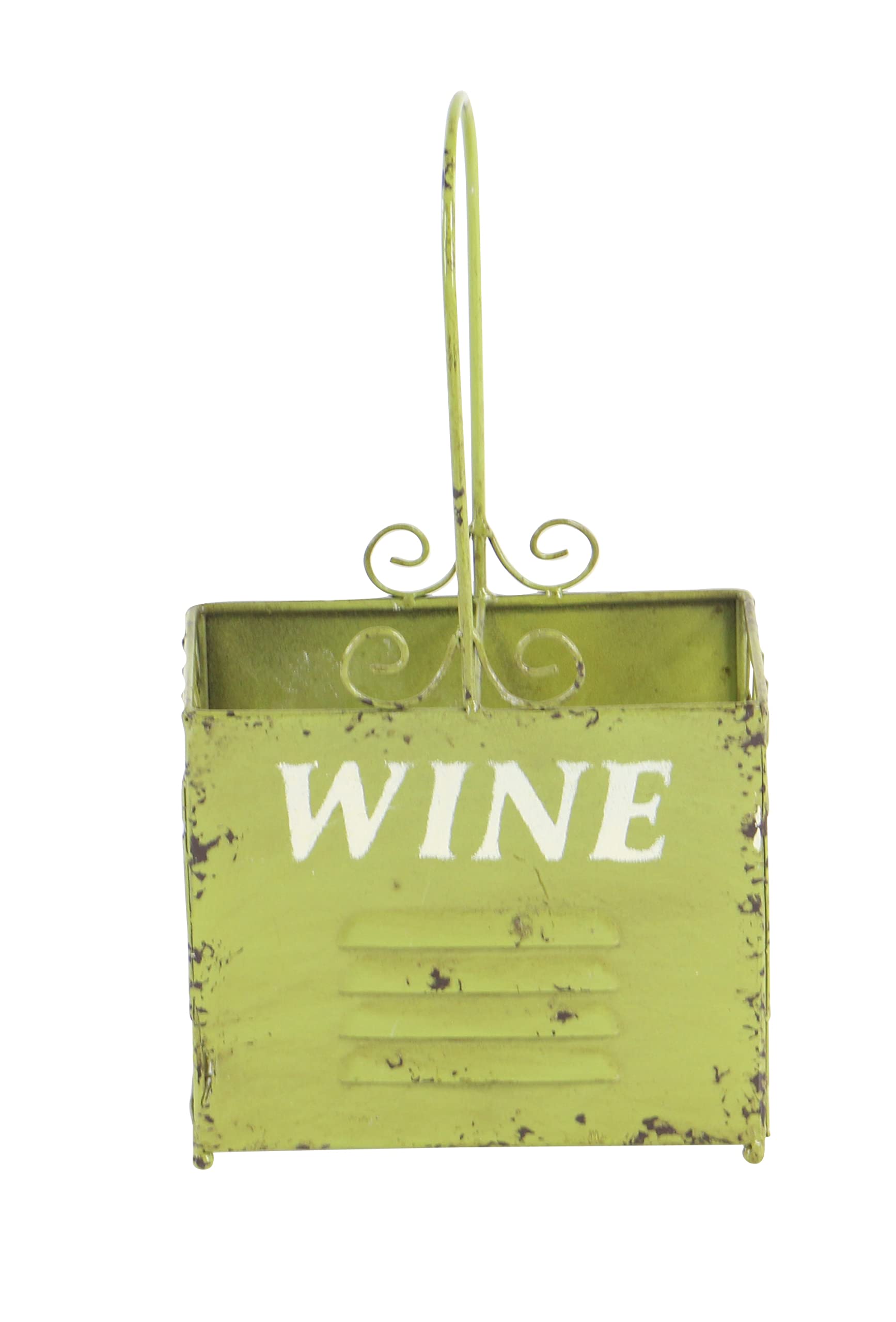 Deco 79 Metal wine Holder 3 Assorted, 8 by 15"