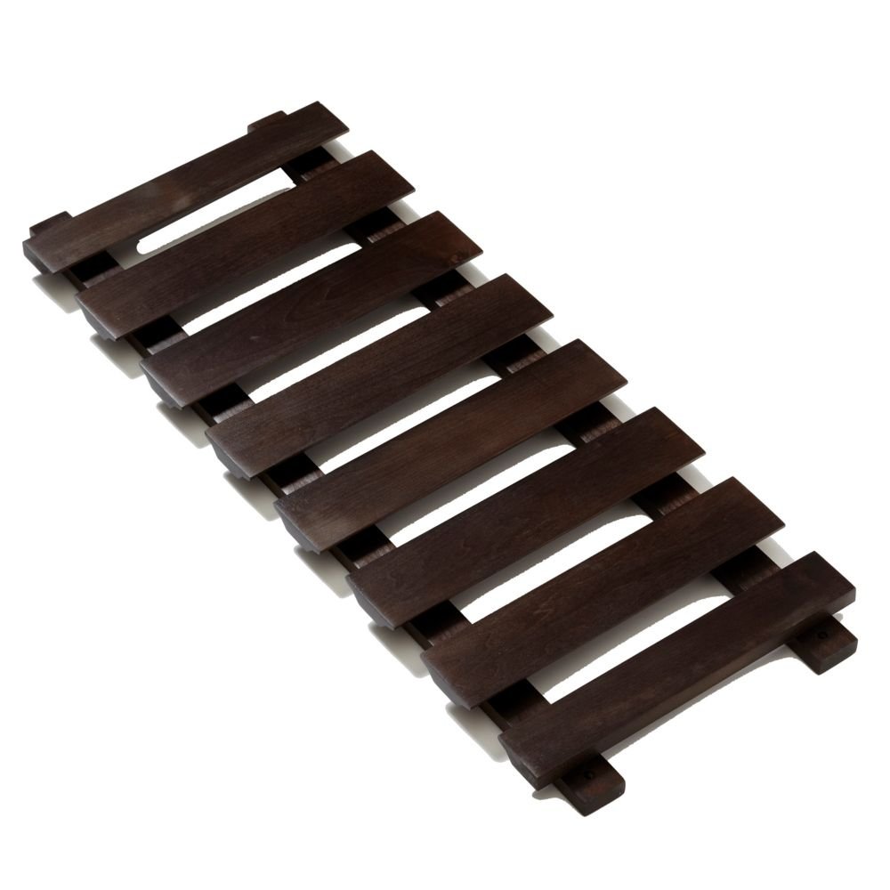 American Metalcraft GR1435 Glass Rack & Holder, Stemware Display, 35" L x 14" W, Walnut