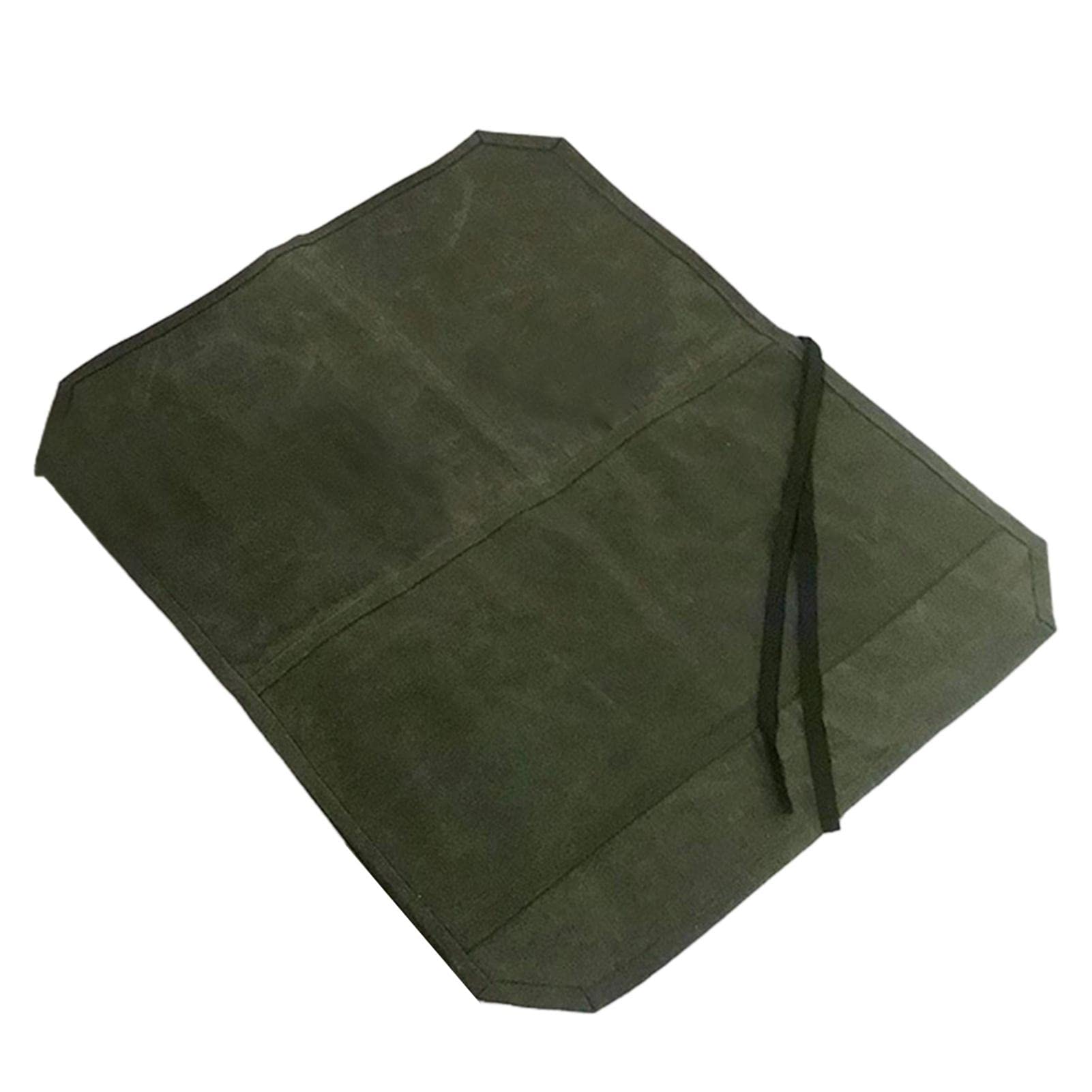 Knives Holder Roll Bag | Waxed Canvas Knifes Cultery Carrier,Knifes Roll, Chef Knifes Roll Case with 7 Slots Home Kitchen Cooking Tools, and Utensils Wrap Bag Wallet Huugy
