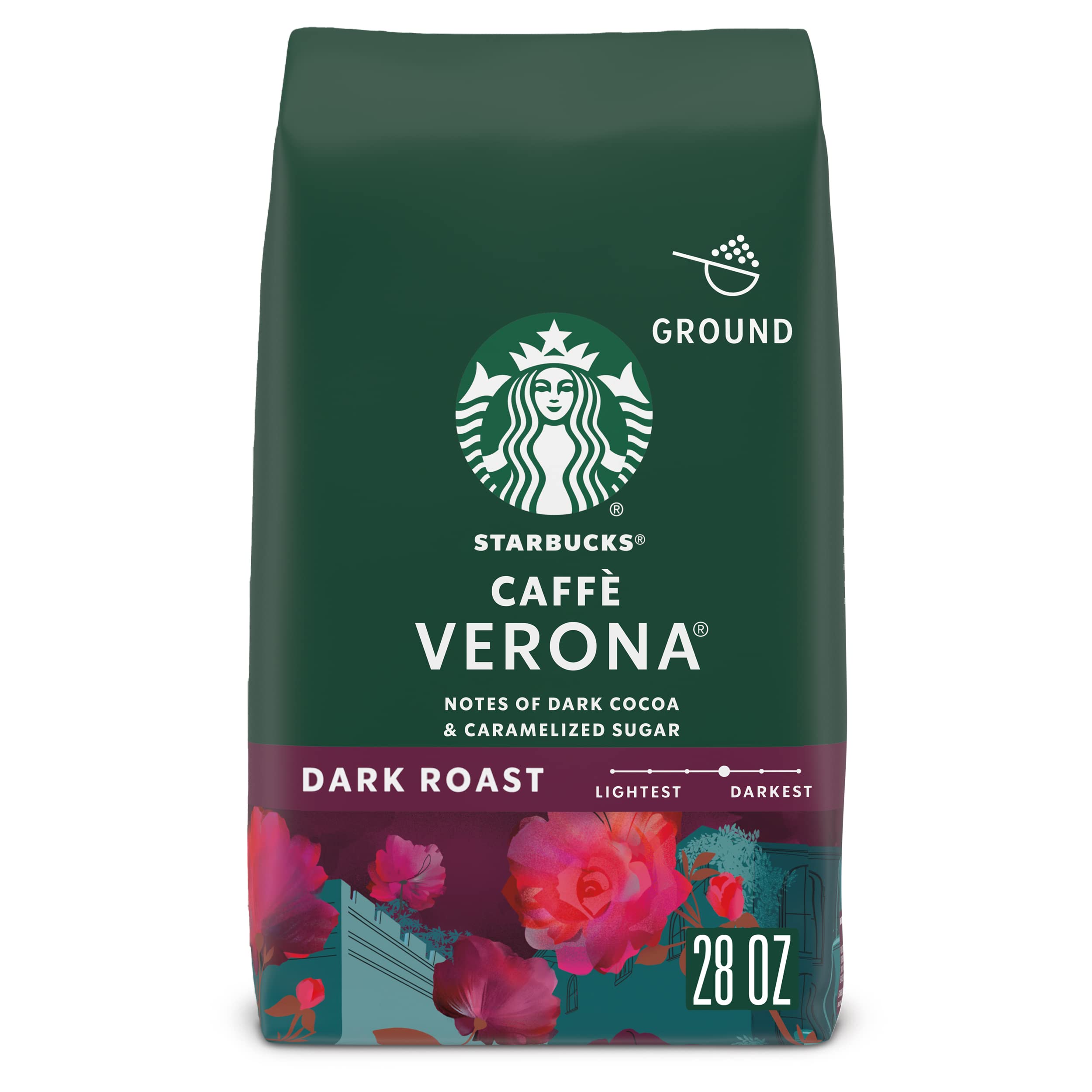 Starbucks Ground CoffeeâDark Roast CoffeeâCaffè Veronaâ100% Arabicaâ1 bag (28 oz)