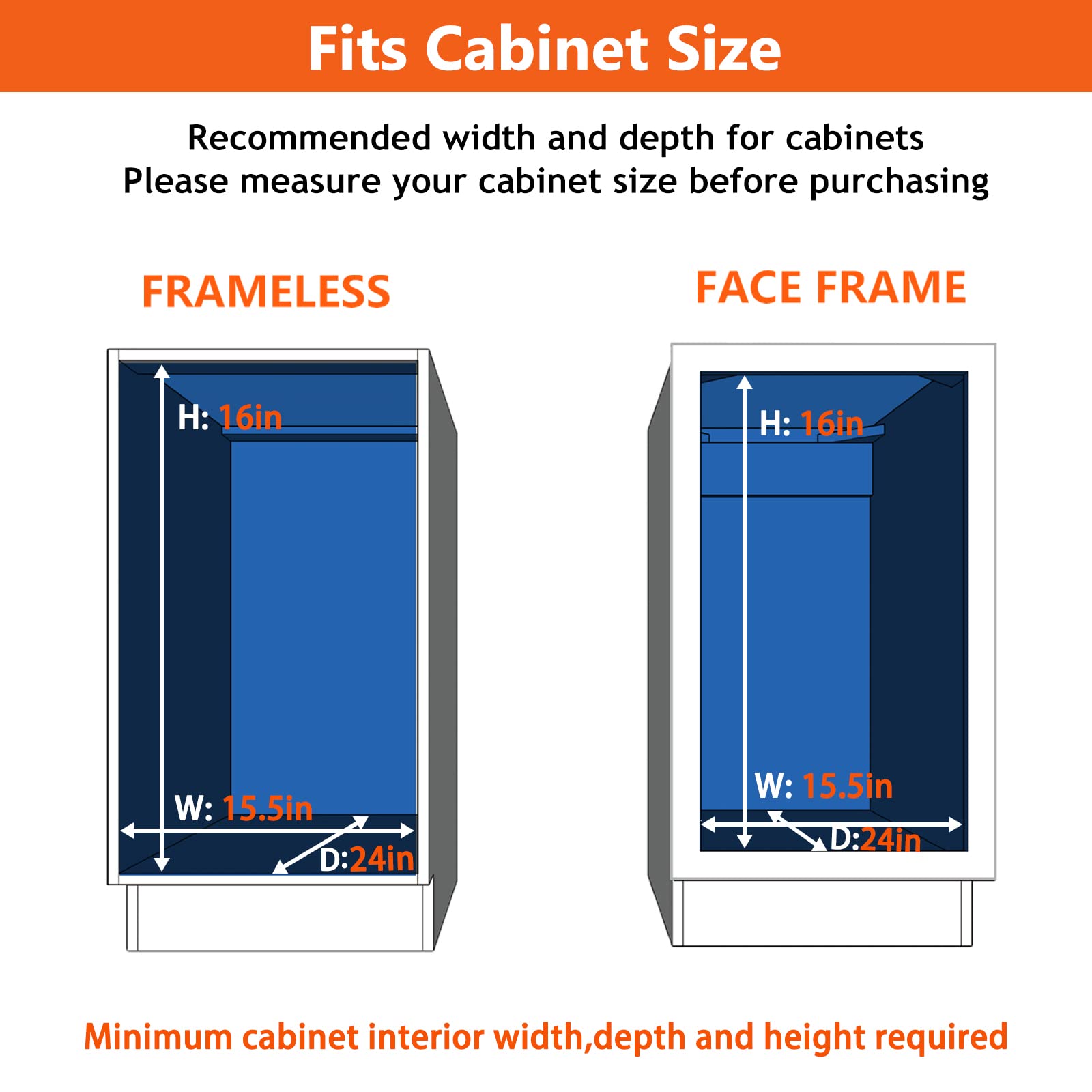 Individual Pull Out Cabinet Organizer (14"W x 21"D), 2 Tier Spice Rack Organizer for Cabinet, Slide Out Drawer Pantry Shelf Organization and Storage for Kitchen Bathroom