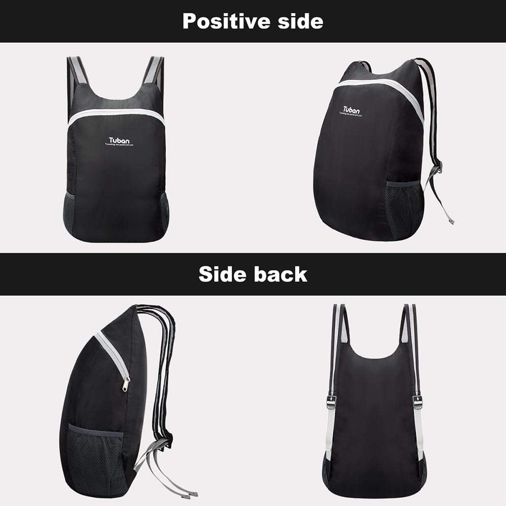 tuban Ultra Lightweight Packable Water Resistant Backpack for Travel Camping Outdoor Hiking Daypack