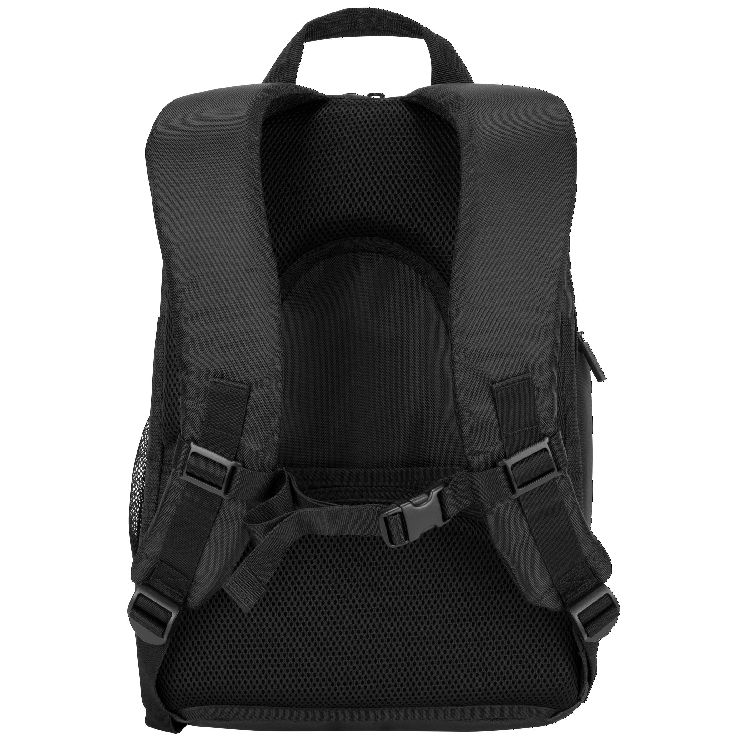 Targus Revolution Travel and Checkpoint-Friendly Laptop Backpack with Protective Sleeve for 14-Inch Laptop and Felted Phone Pocket, Black (TEB012US)