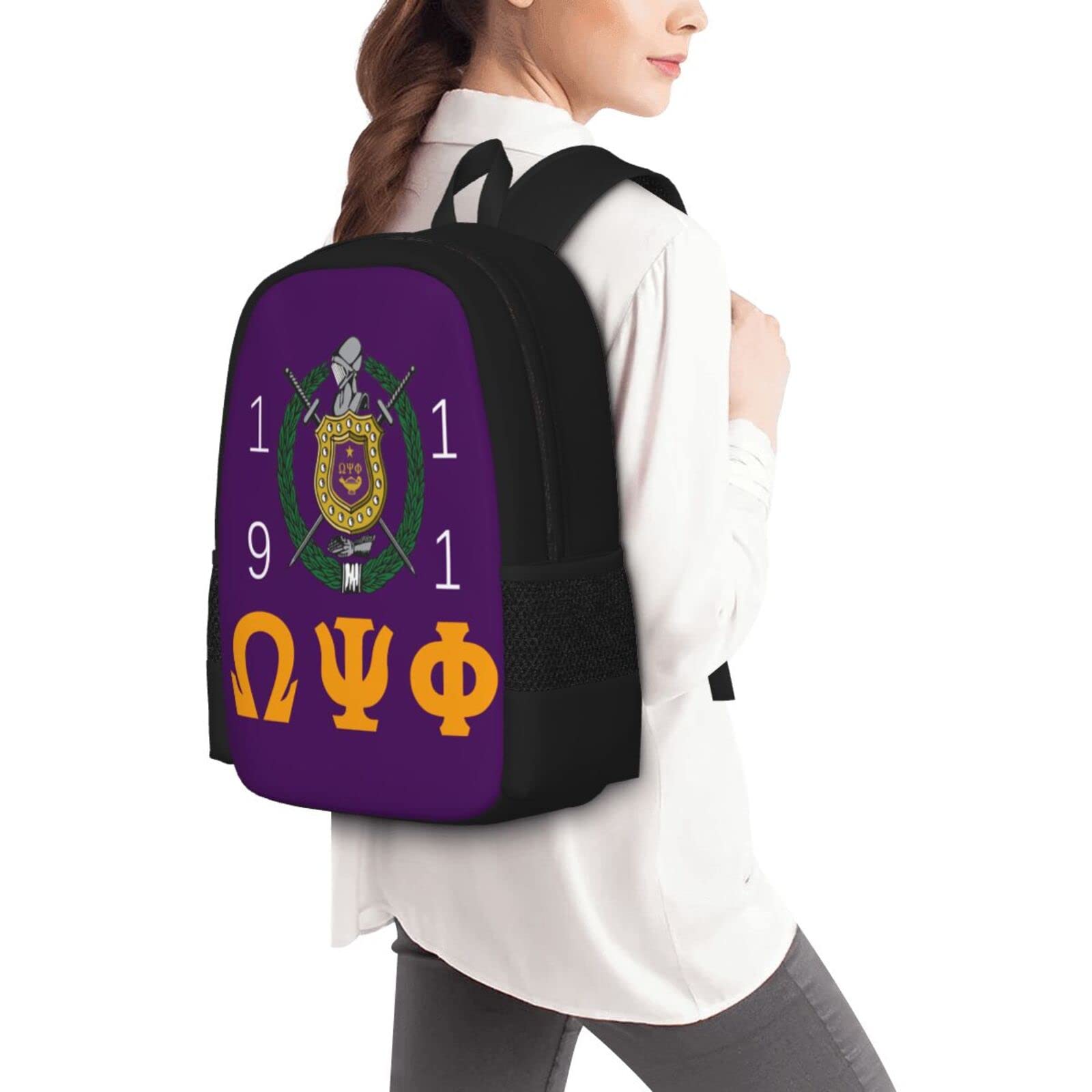 Large Backpack Personalized Laptop Ipad Tablet Travel, Black