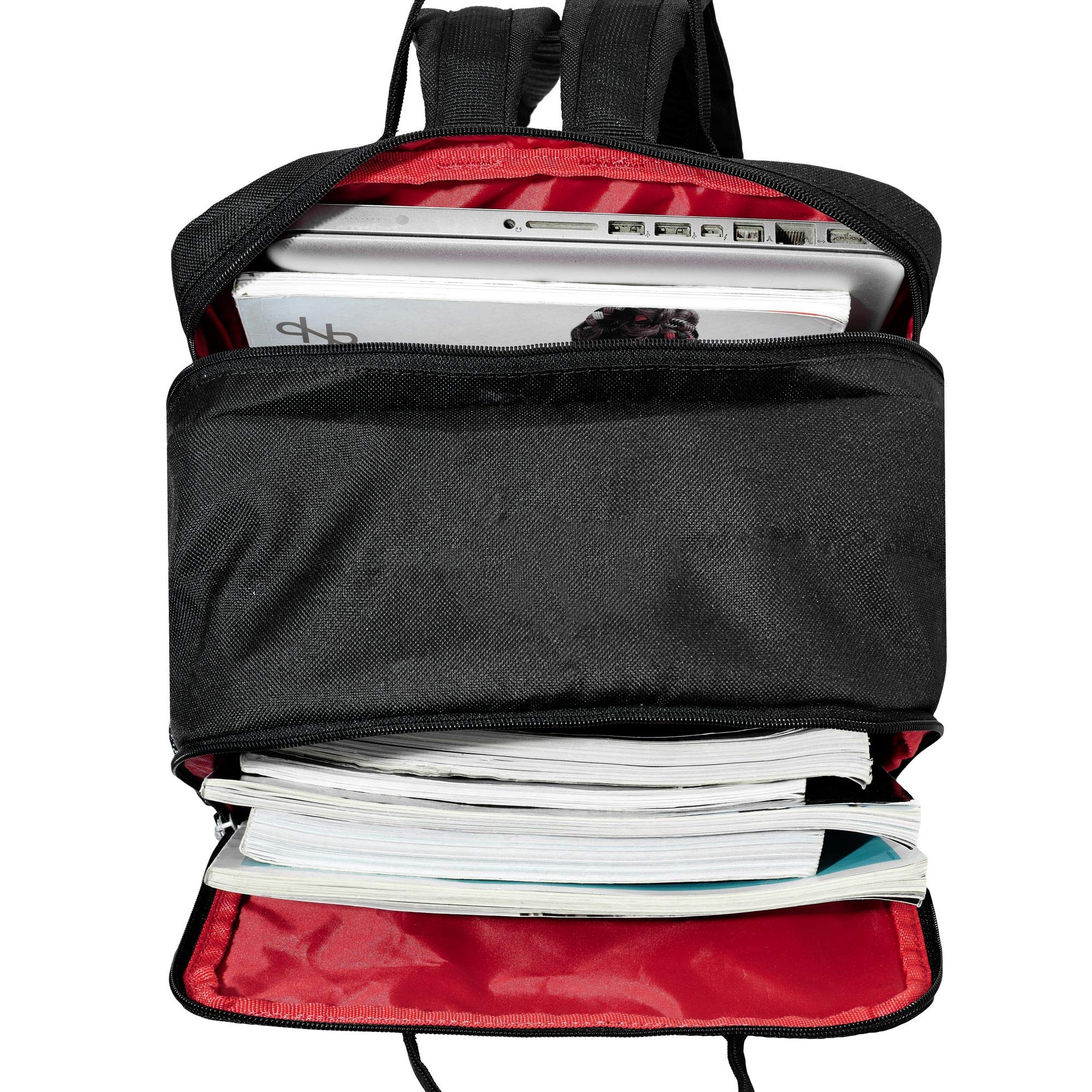School Laptop Backpack for Teen Girls and Boys, Bookbag With 14 -inch Laptop Compartment for College Students (Black1)