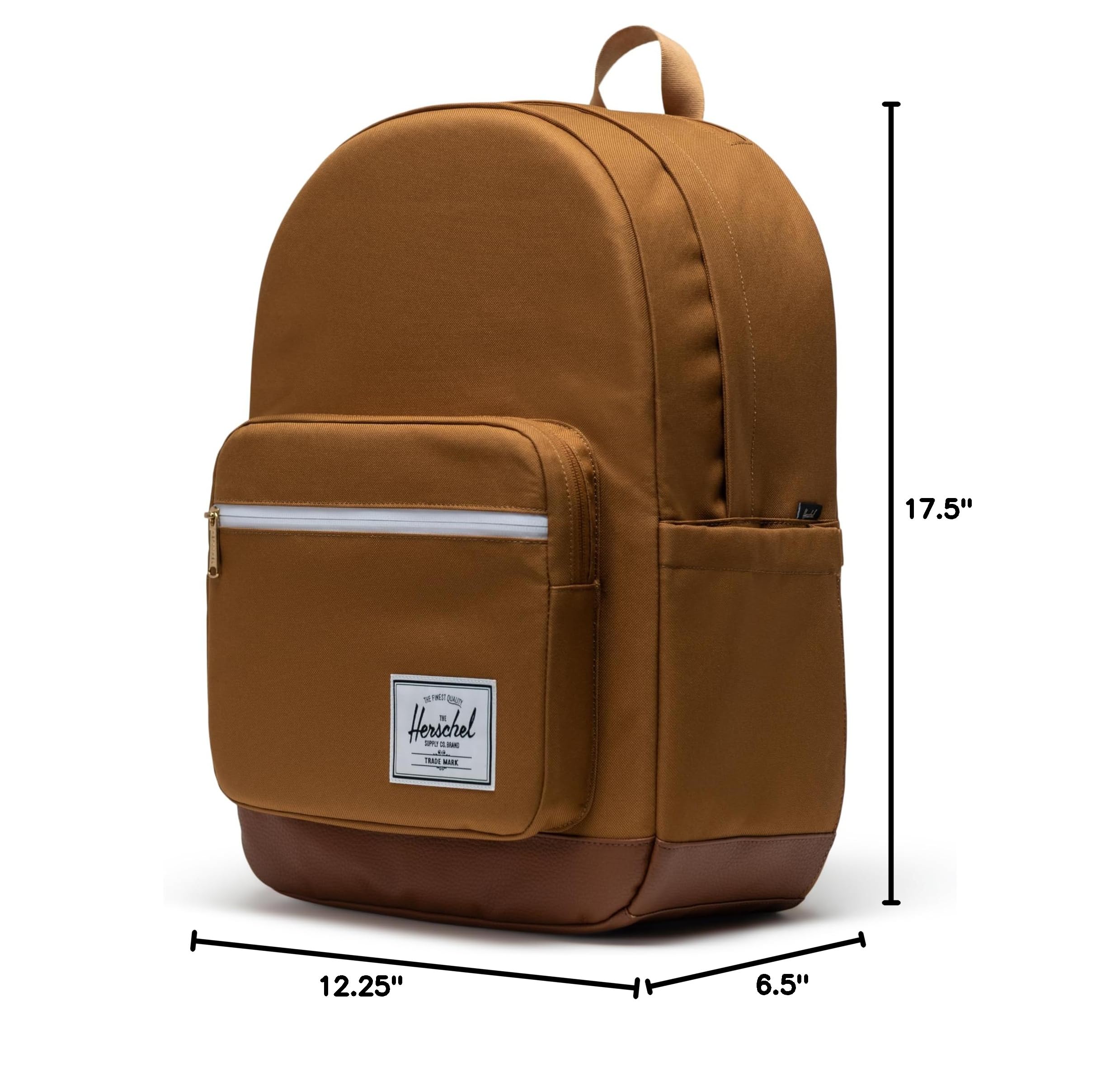 Herschel Pop Quiz Backpack, Kelp/Vermillion Orange, Classic 22L
