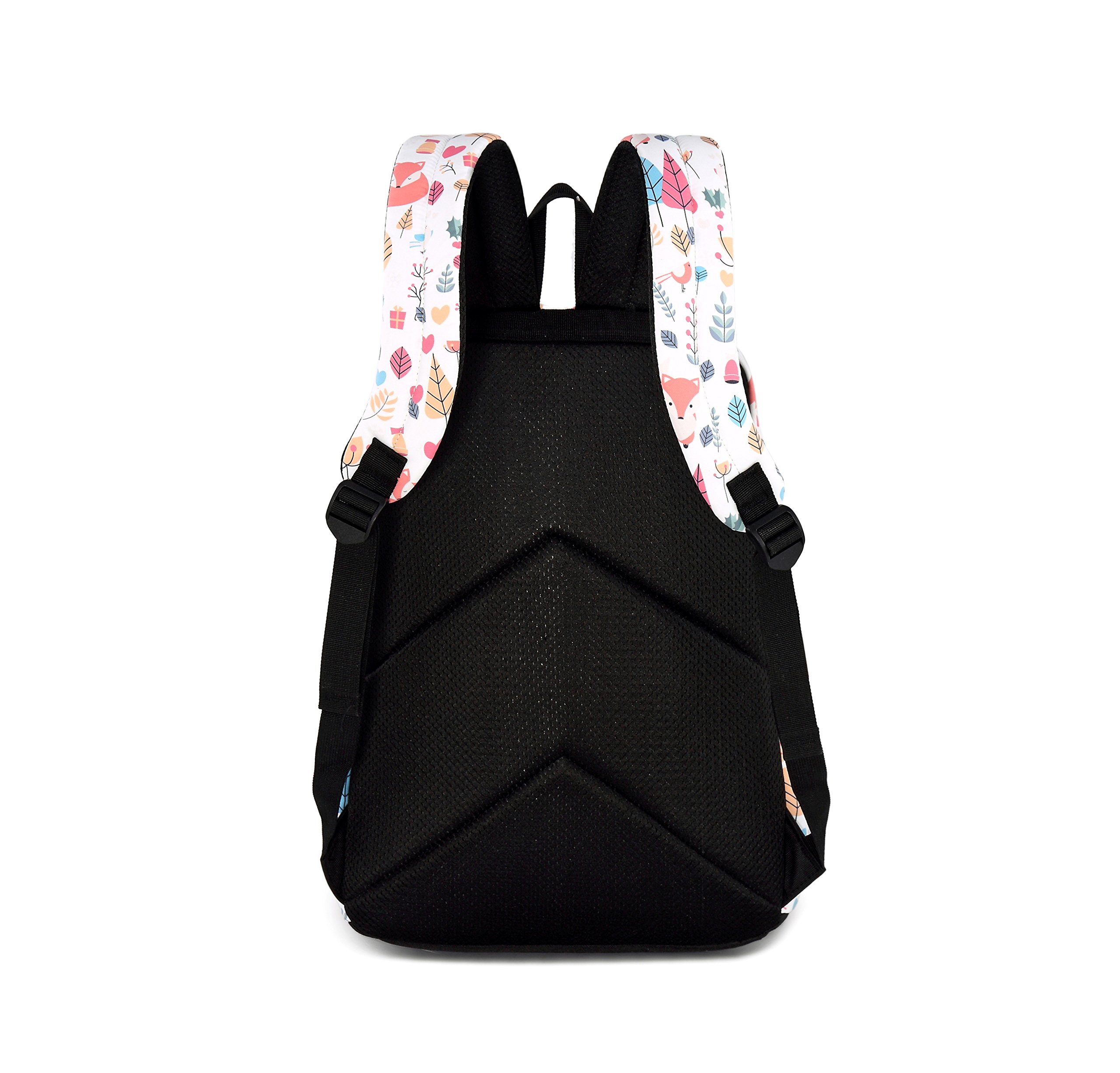 Joymoze Water Resistant Leisure Student Backpack Cute Pattern School Bookbag for Girl Fox