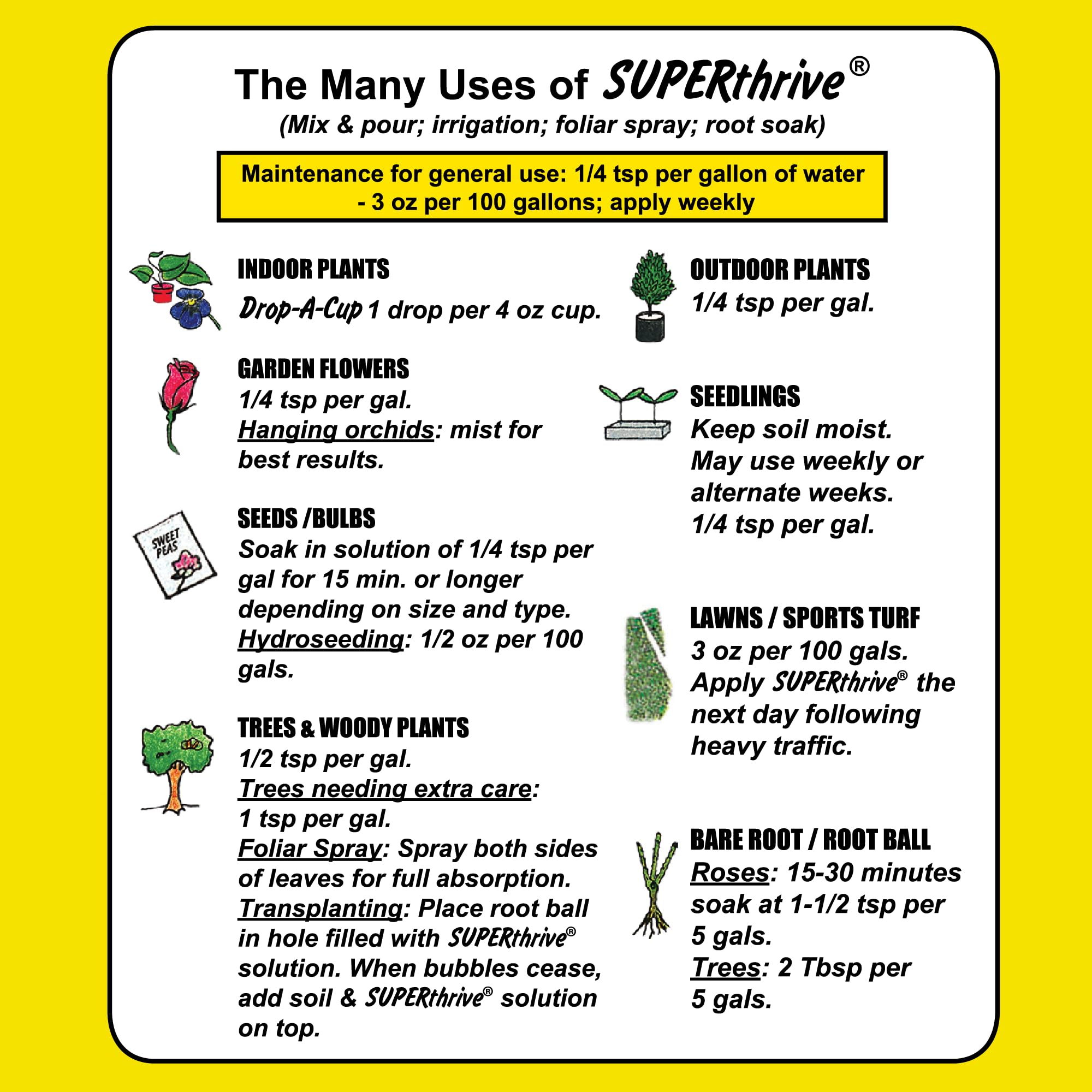 SUPERthrive The Original Vitamin Solution - Liquid Concentrate, May Add to Any Fertilizing Program, 4 fl. oz.