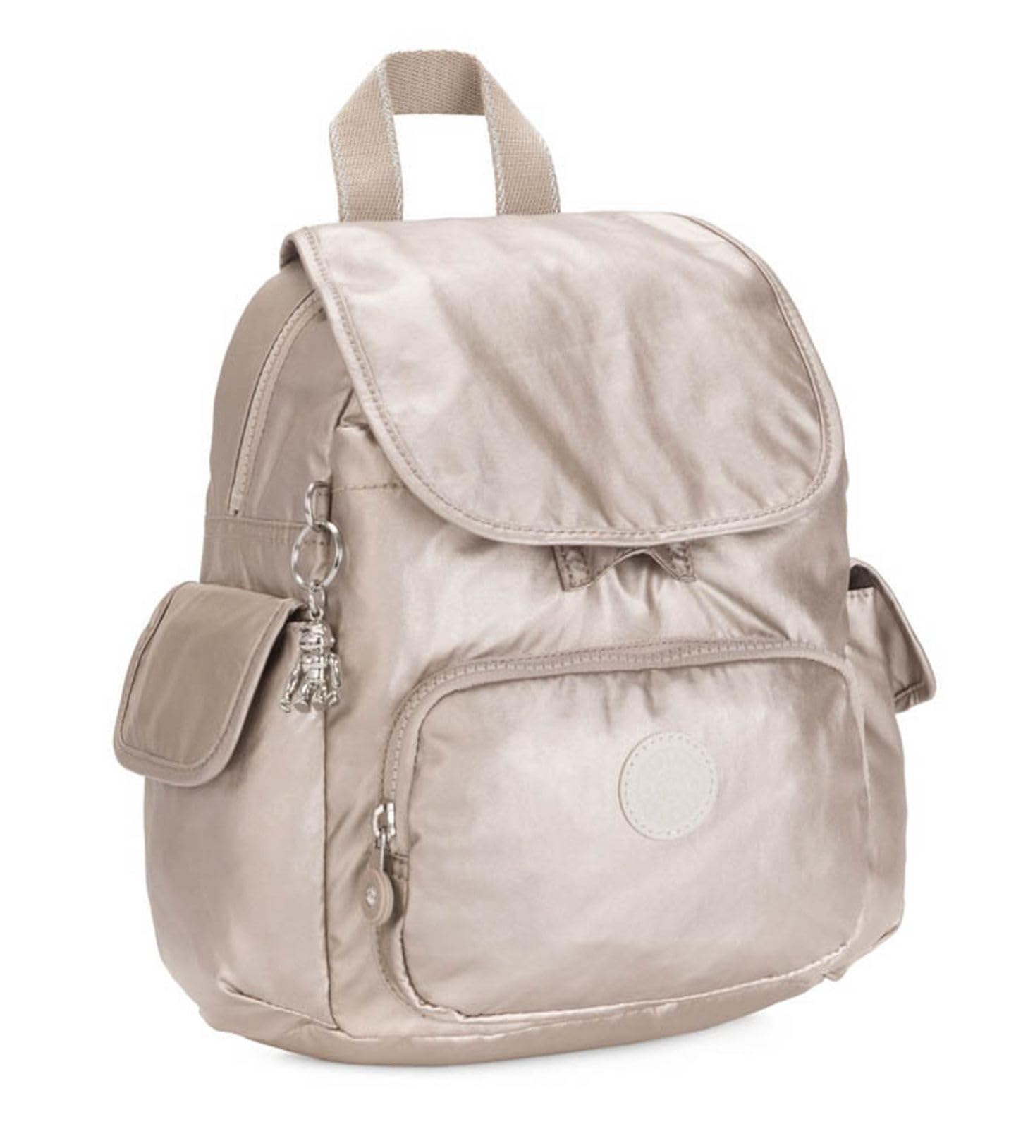 Kipling Women's Backpack City Pack Mini, Silver (Metallic Glow), 27x29x14 Centimeters (B x H x T)