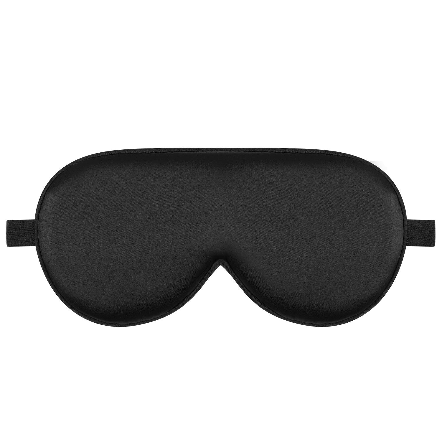 Alaska Bear Silk Sleep Mask and Cloud Soft Eye Cover for Sleeping Organic Mulberry Silk Genuine, Naturally Hypoallergenic & Non-Absorbent, Gender-Neutral (Black)
