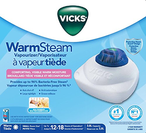 Vicks Nursery 1 Gallon Vaporizer with Night-Light Warm Steam Vaporizer for Baby Room
