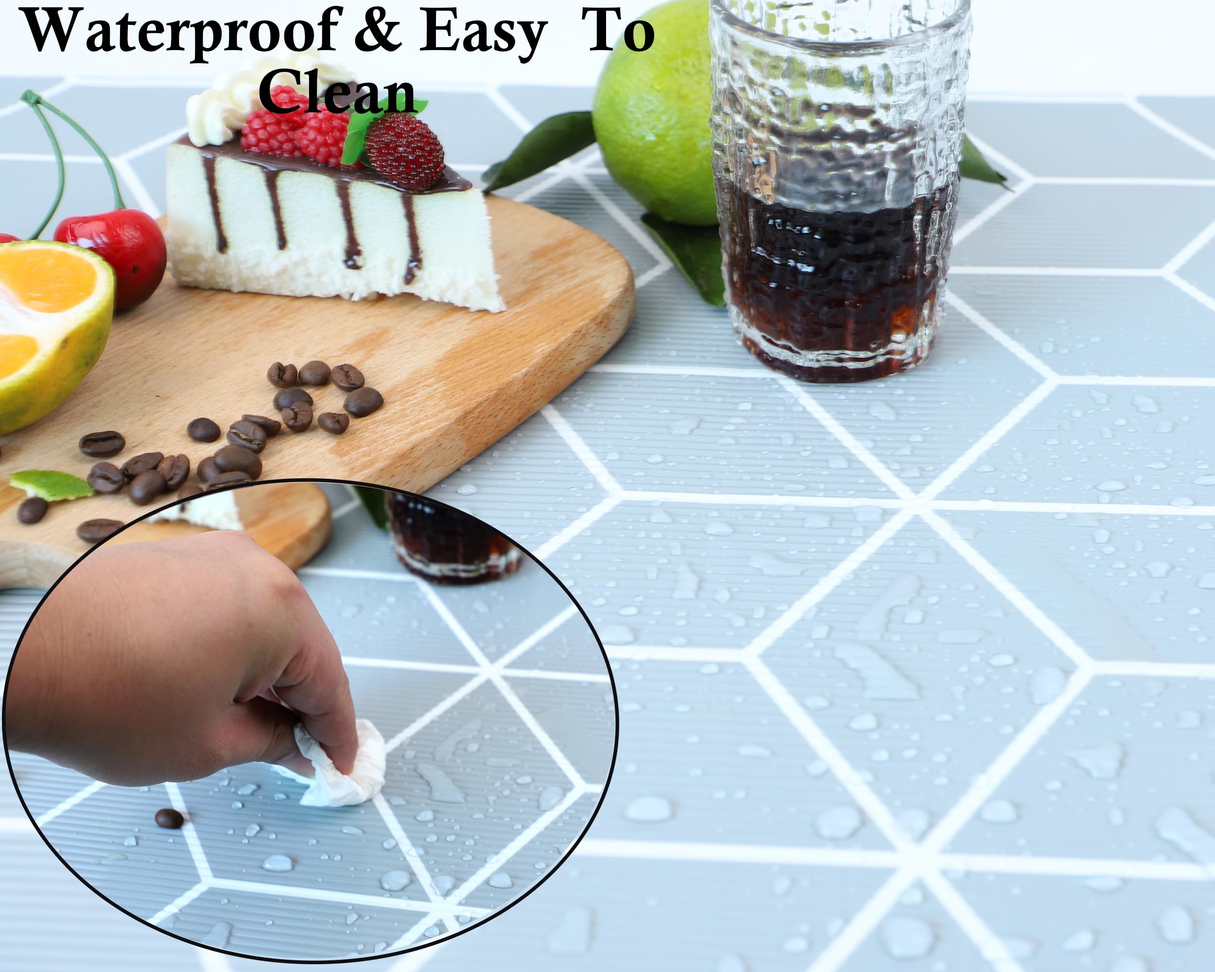 Kitchen Cabinet Drawer Liners Non Adhesive Shelf Liners 10 Inch Wide X 20 Ft Non Slip Waterproof Refrigerator Shelf Liners Washable Thickened Cupboard Liner for for Bathroom ,Dresser,Pantry