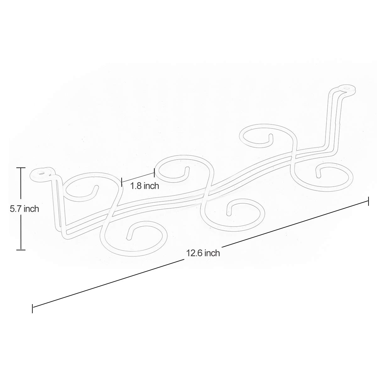 HOWDIA 2 Pack Wine Glass Rack Under Counter,Stemware Rack Under Cabinet Wine Glass Hanging for Kitchen Bar