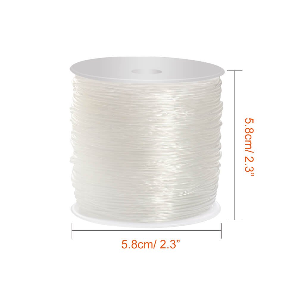 Paxcoo 1.2mm Elastic Stretch String Cord for Jewelry Making Bracelet Beading Thread