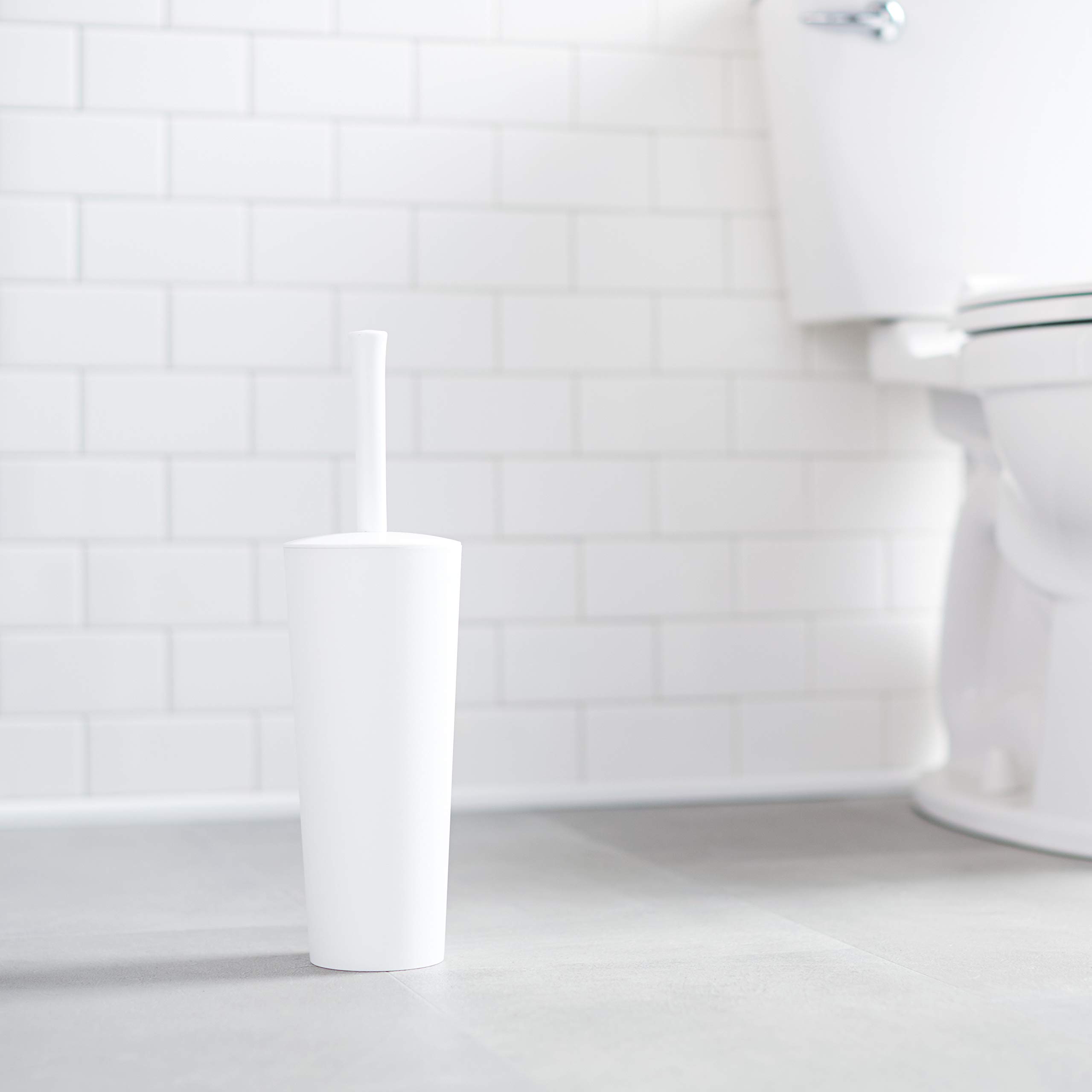 AmazonCommercial Toilet Brush and Holder Set - 2-pack