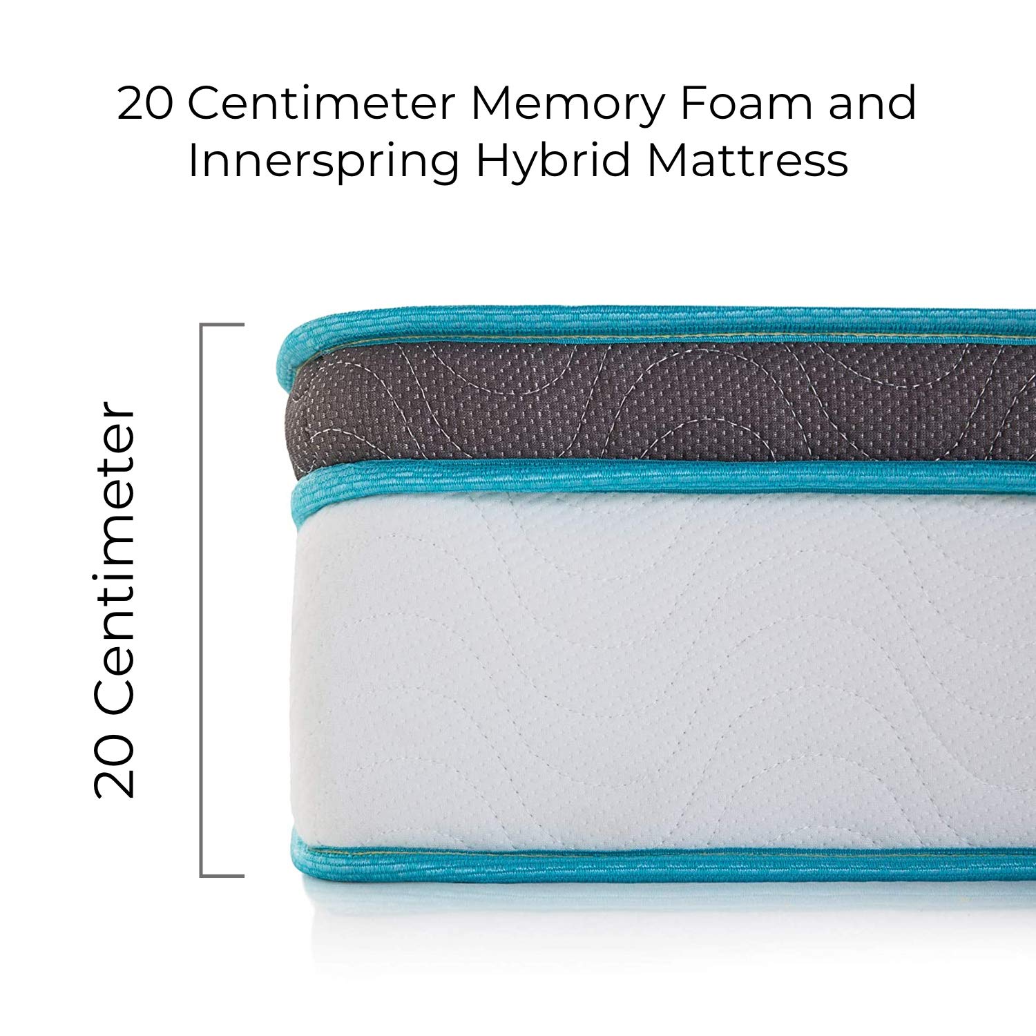 LINENSPA 8 Inch Memory Foam and Innerspring Hybrid Mattress – Twin Mattress – Bed in a Box – Medium Firm Mattress