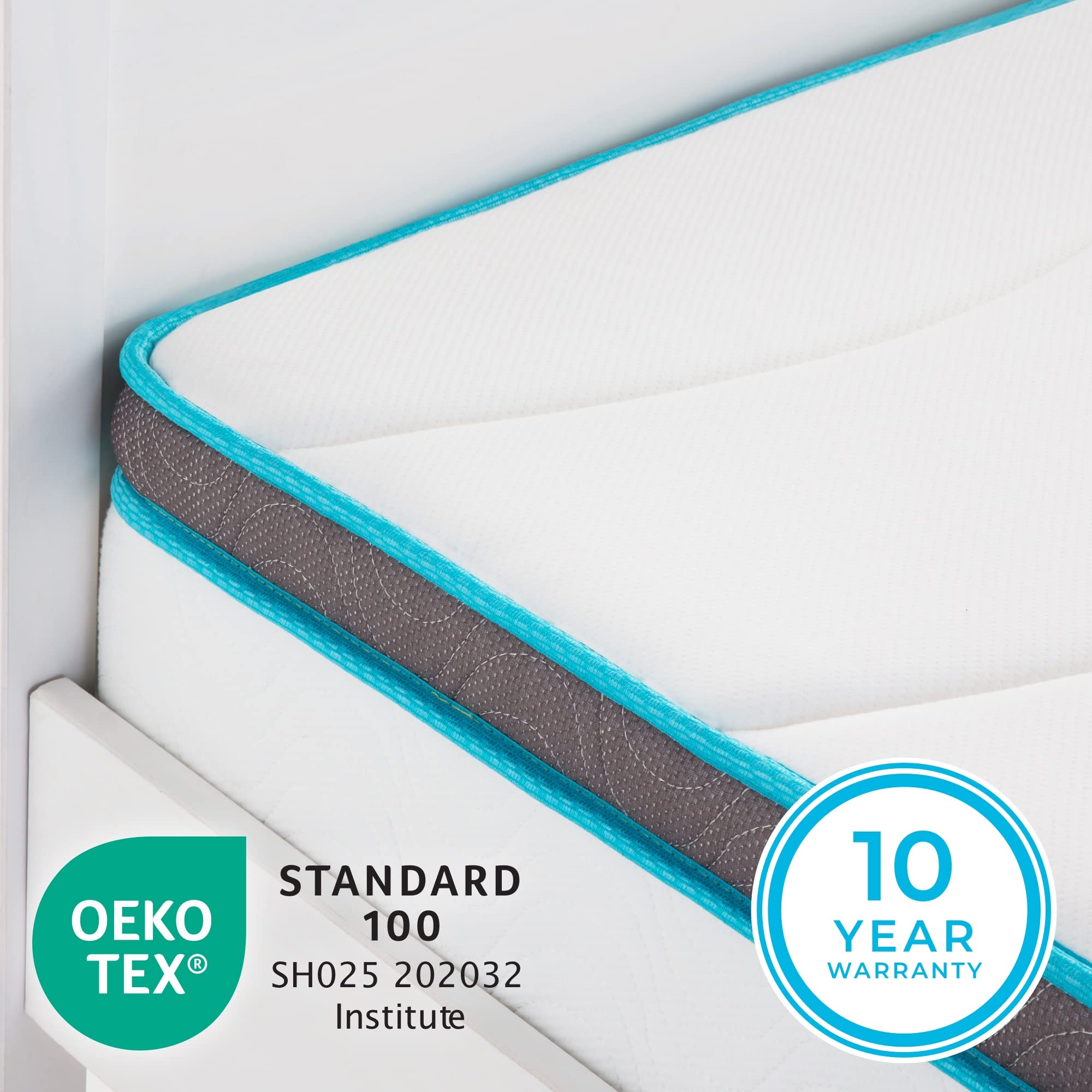 LINENSPA 8 Inch Memory Foam and Innerspring Hybrid Mattress – Twin Mattress – Bed in a Box – Medium Firm Mattress