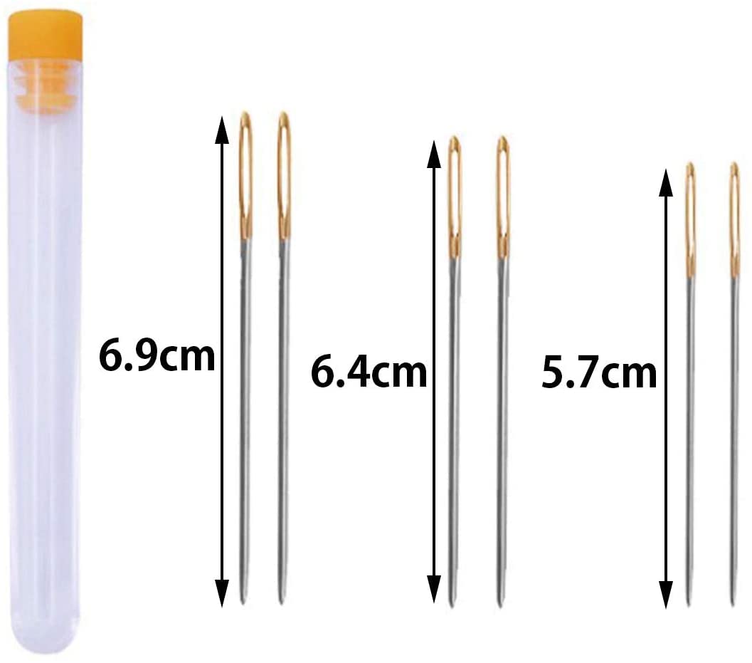 Set of 16 Bookbinding Kit Tools Set Bone Folder Paper Creaser, Waxed Thread, Awl, Large-Eye Needles for DIY Bookbinding Crafts and Sewing