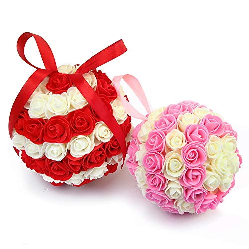 Crafare 2 Pack 8 Inch Large Foam Balls White Smooth for Wedding Holiday Christmas Crafts Making and School Projects DIY