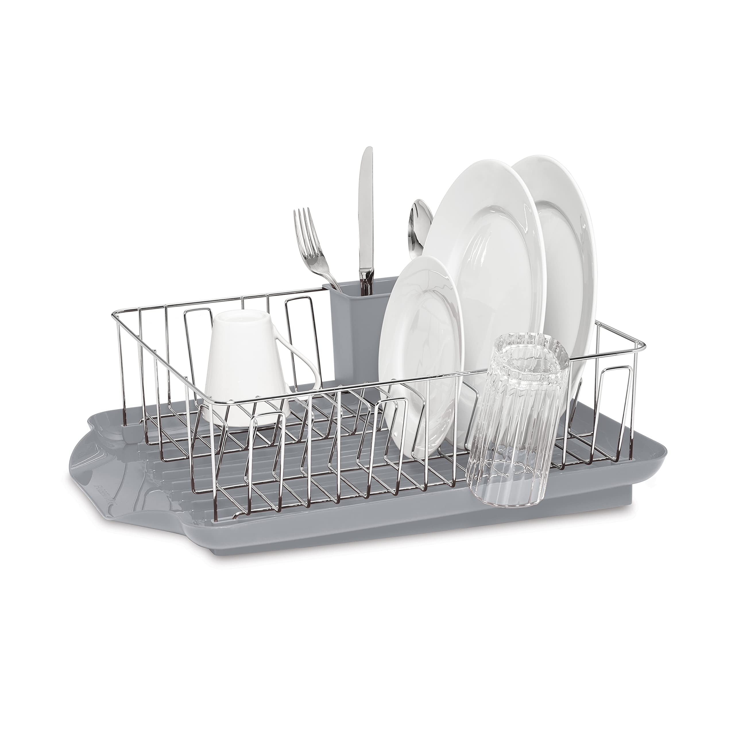 Farberware Classic Full Dishrack, 3-Piece, Gray