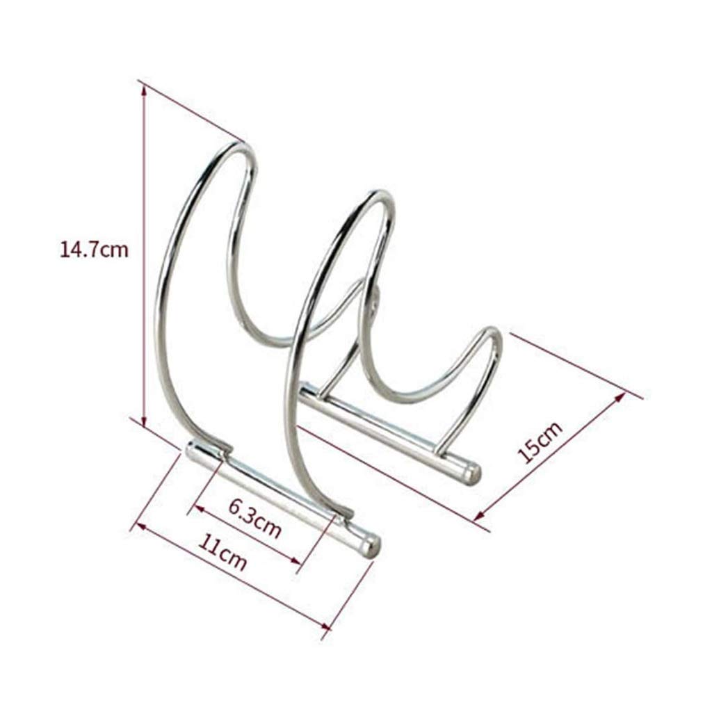 XJJZS Stainless Steel Lid Stand,Shelf Kitchen Storage Shelf Utensil Holder Lid Stand Creative Cutting Board Rack Dual-use Rack
