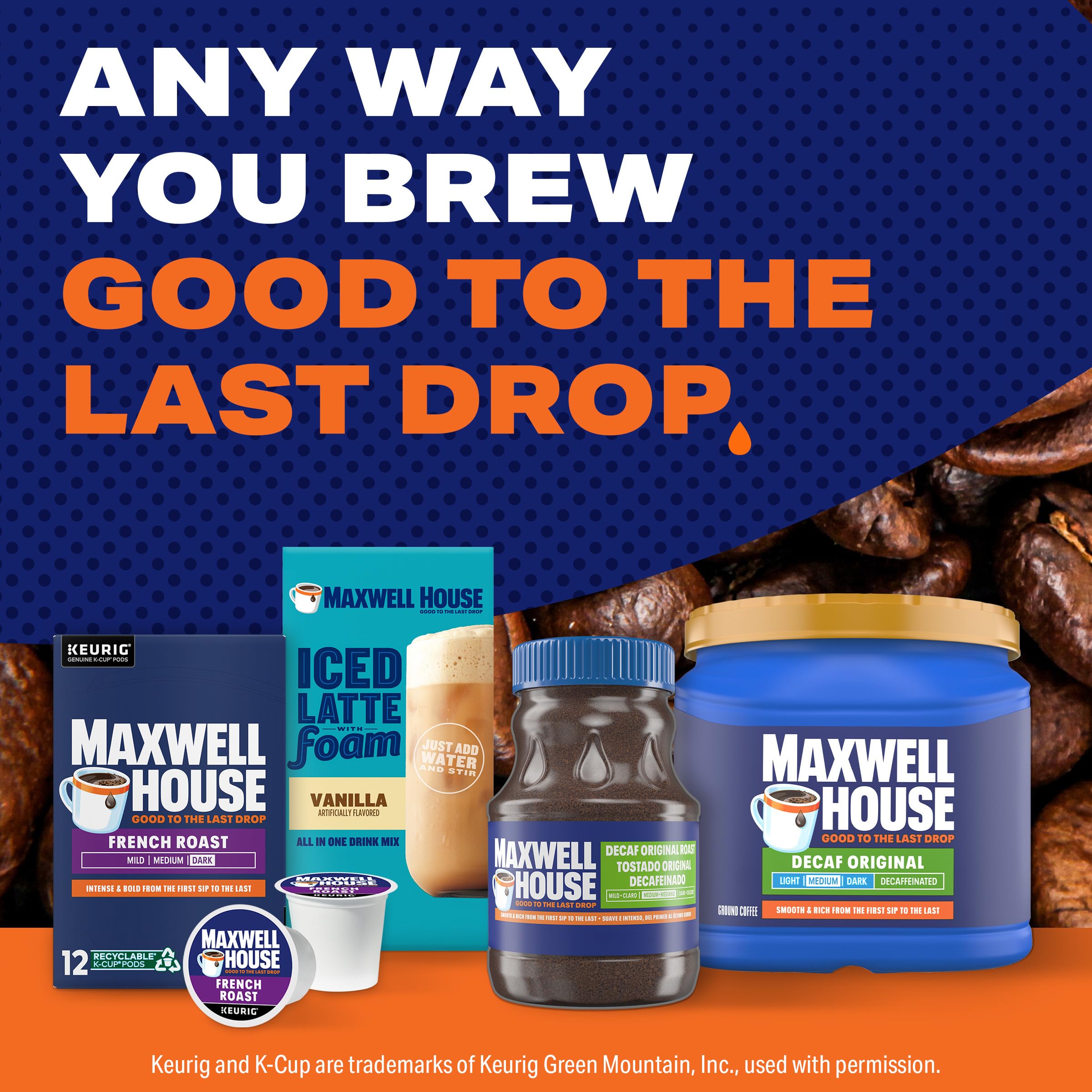Maxwell House Decaf Original Medium Roast Ground Coffee (29.3 oz Canister)