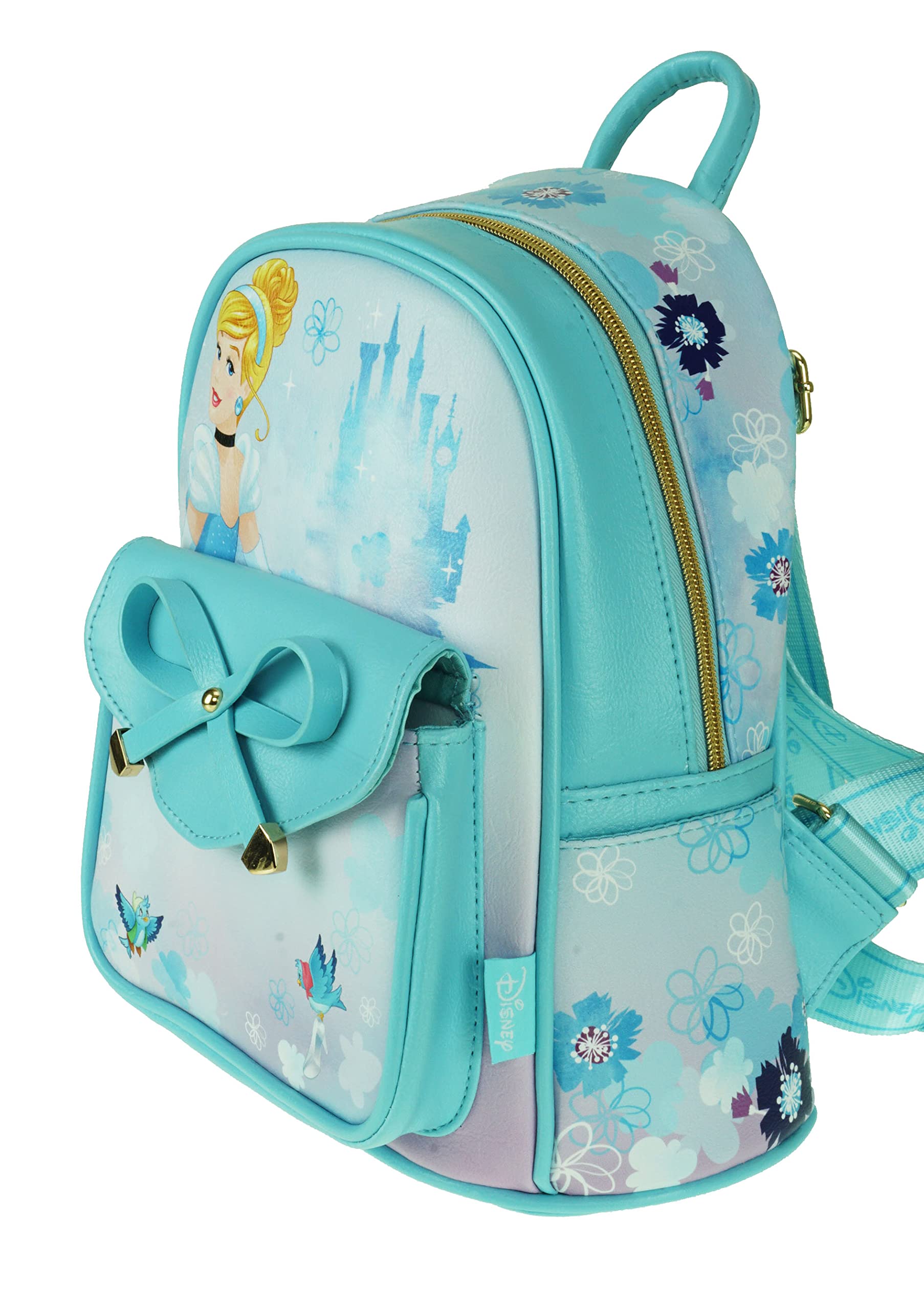 KBNL Princess - Cinderella 11'' Vegan Leather Mini Backpack - A21727, Multicoloured, Medium