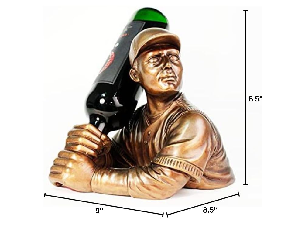 Wild Eye Designs Baseball Wine Bottle Holder Baseball Player Wine Sport Baseball Tabletop Decorationā¦