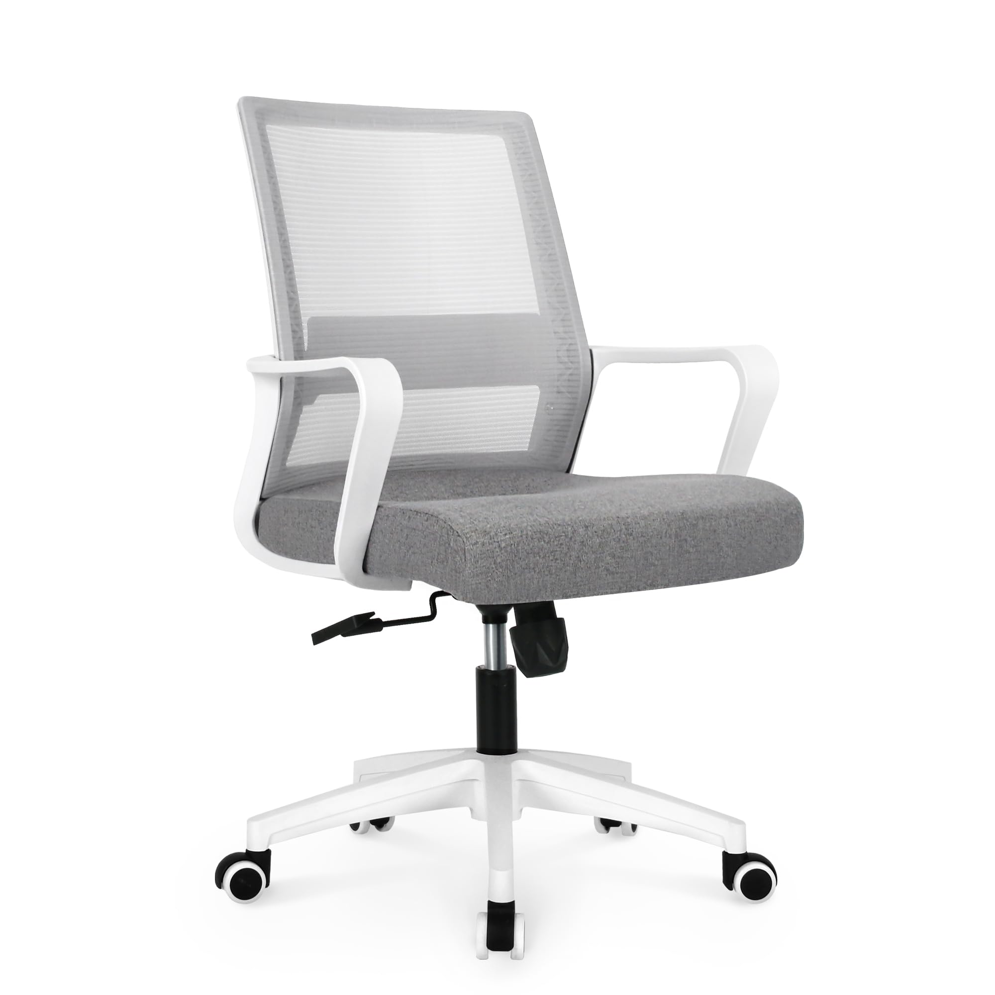 neo chair Office Swivel Desk Ergonomic mesh Adjustable Lumbar Support Computer Task Back armrest Home Rolling Women Adults Men Chairs Height Comfortable Gaming Guest Reception (Black)
