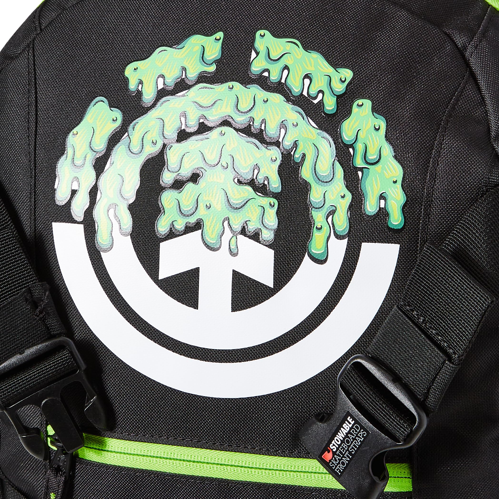 Element Men's Mohave Backpack - Lightweight -School Bookbag -With Skate Straps, All Black Mohave