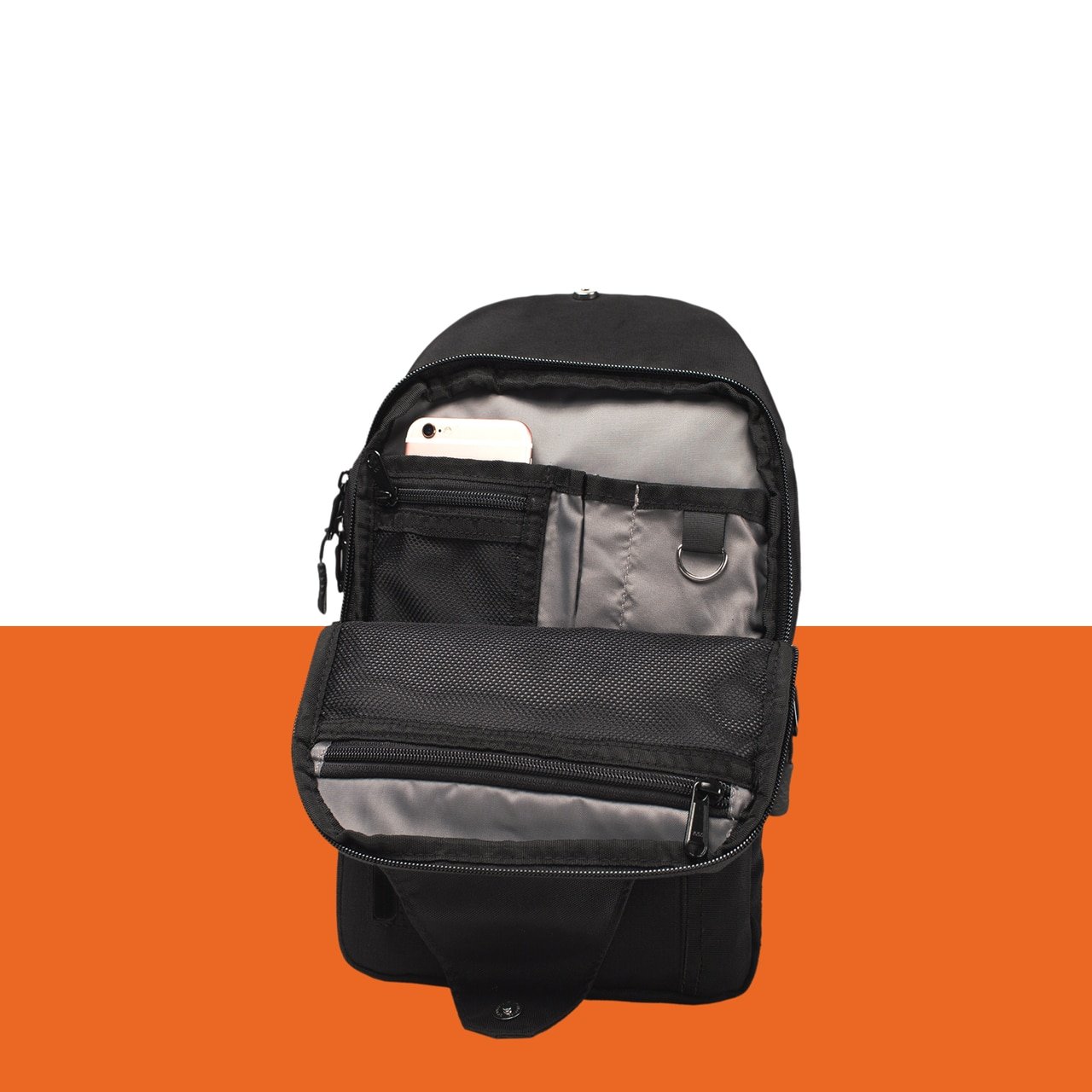Concealed Backpack Holster for Men and Women, American Rebel Small Freedom Concealed Carry Backpack - Black/Grey