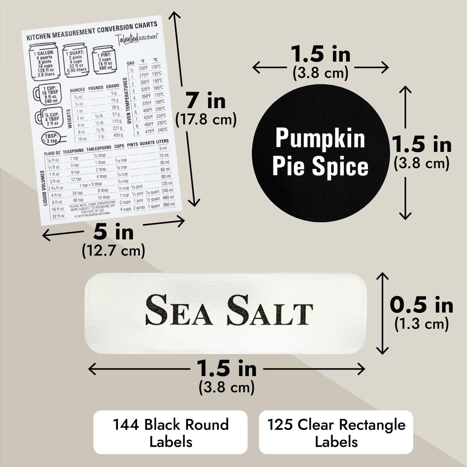 Talented Kitchen 4 Stainless Steel Spice Racks Wall Mount Organizer for Cabinet Door with 24 Empty 4oz Glass Jars, 269 Clear Seasoning Labels (2 Styles)