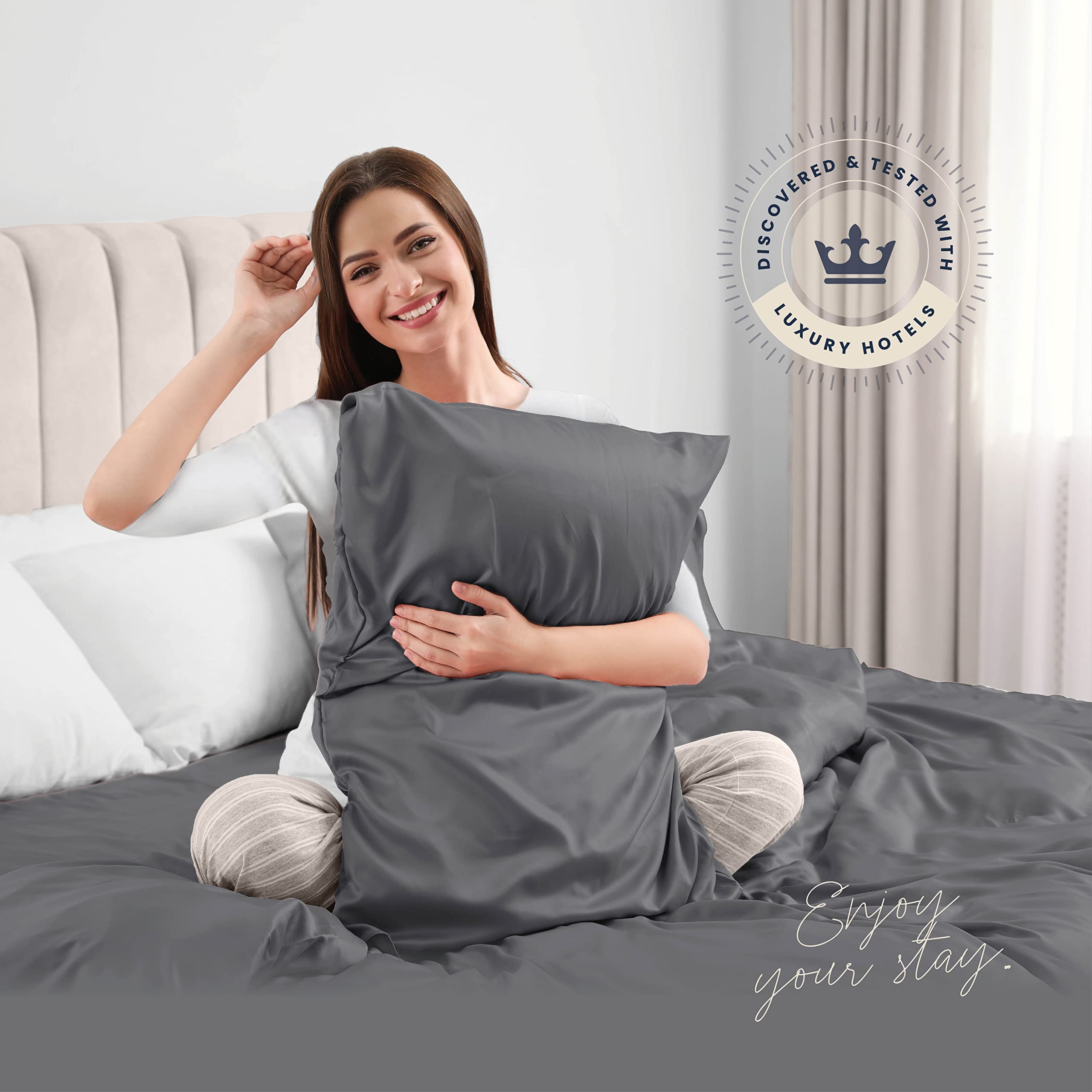 BELADOR Silky Soft Queen Sheet Set - Luxury 6 Piece Bed Sheets for Queen Size Bed, Secure-Fit Deep Pocket Sheets with Elastic, Breathable Hotel Sheets and Pillowcase Set, Wrinkle Free Oeko-Tex Sheets