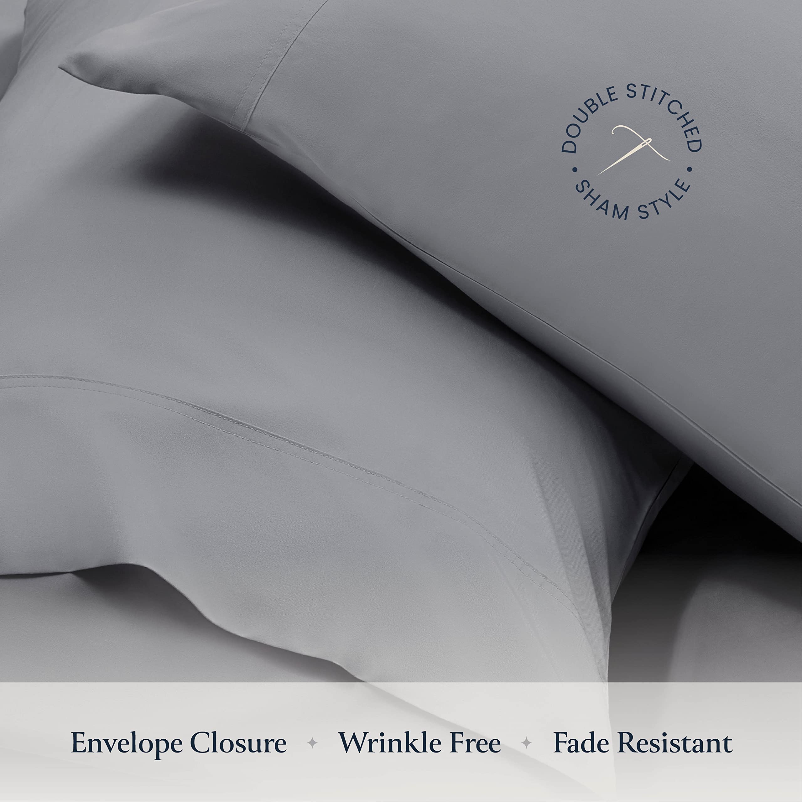BELADOR Silky Soft Queen Sheet Set - Luxury 6 Piece Bed Sheets for Queen Size Bed, Secure-Fit Deep Pocket Sheets with Elastic, Breathable Hotel Sheets and Pillowcase Set, Wrinkle Free Oeko-Tex Sheets
