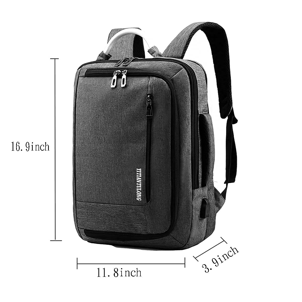 YITIANTULONG Laptop Backpack15.6 inch, Travel Computer Bag with USB Charging Port,Laptop carrier bags for Women & Men Fits
