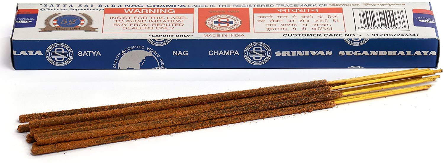 3 Packs Origional Satya Sai Baba Nag Champa Incense Sticks Joss Insence - Insense 15g Box NagChampa Agarbatti
