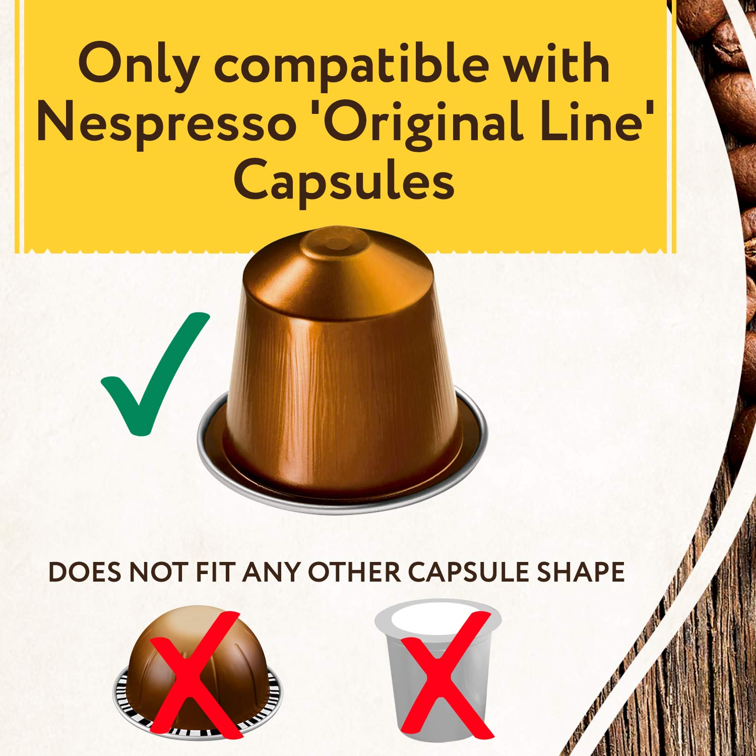 Stainless Steel Capsule Holder For Nespresso Pods, Vertically or Horizontally Mounted on Walls or Under Cabinets, 16"L x 8.6"W (41cm x 22 cm) Original Line Nespresso compatible Storage Holds 44