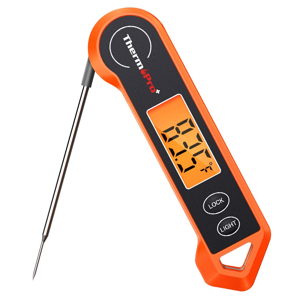 ThermoPro TP19H Digital Meat Thermometer for Cooking with Ambidextrous Backlit and Motion Sensing Kitchen Cooking Food Thermometer for BBQ Grill Smoker Oil Fry Candy Instant Read