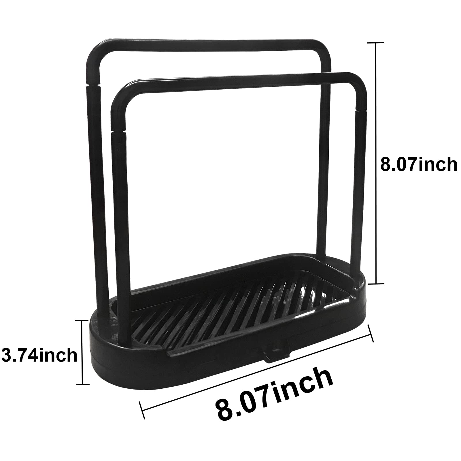 3 in 1 Sponge Holder Sink Caddy, Dish Cloth Hanger + Soap Rack + Sink ,with Drain Pan, for Kitchen Sink or Bathroom Storage,Sponge Brush Soap Dish Dishcloth RackStopper Holder