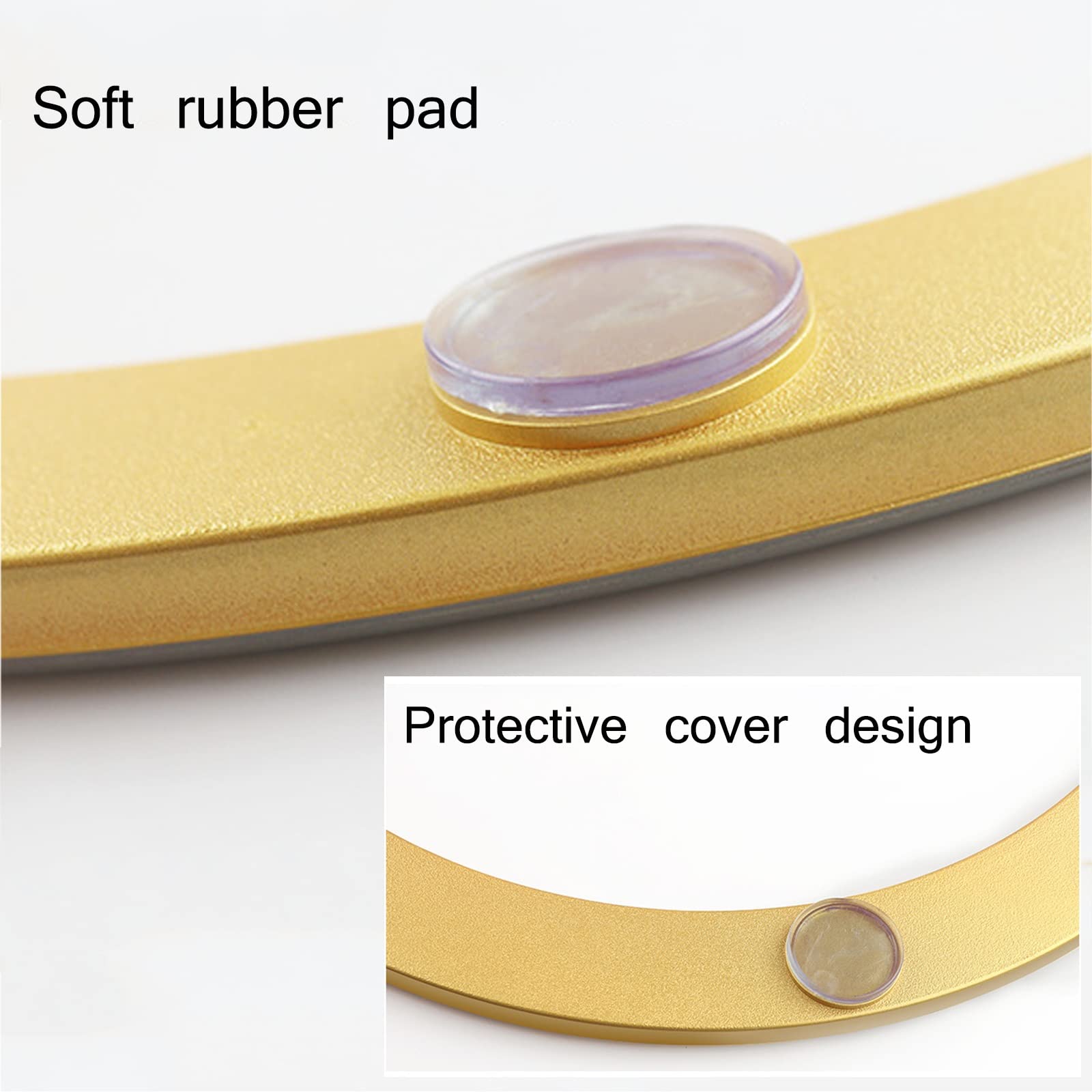 Cold Rolled Steel Lazy Susan Bearing - Swivel Base Gold, With Soft Rubber Pad, Prevents Offset, Strong Suction, Thickness 14mm, Robust And Durable, Rotating Bearing Turntable