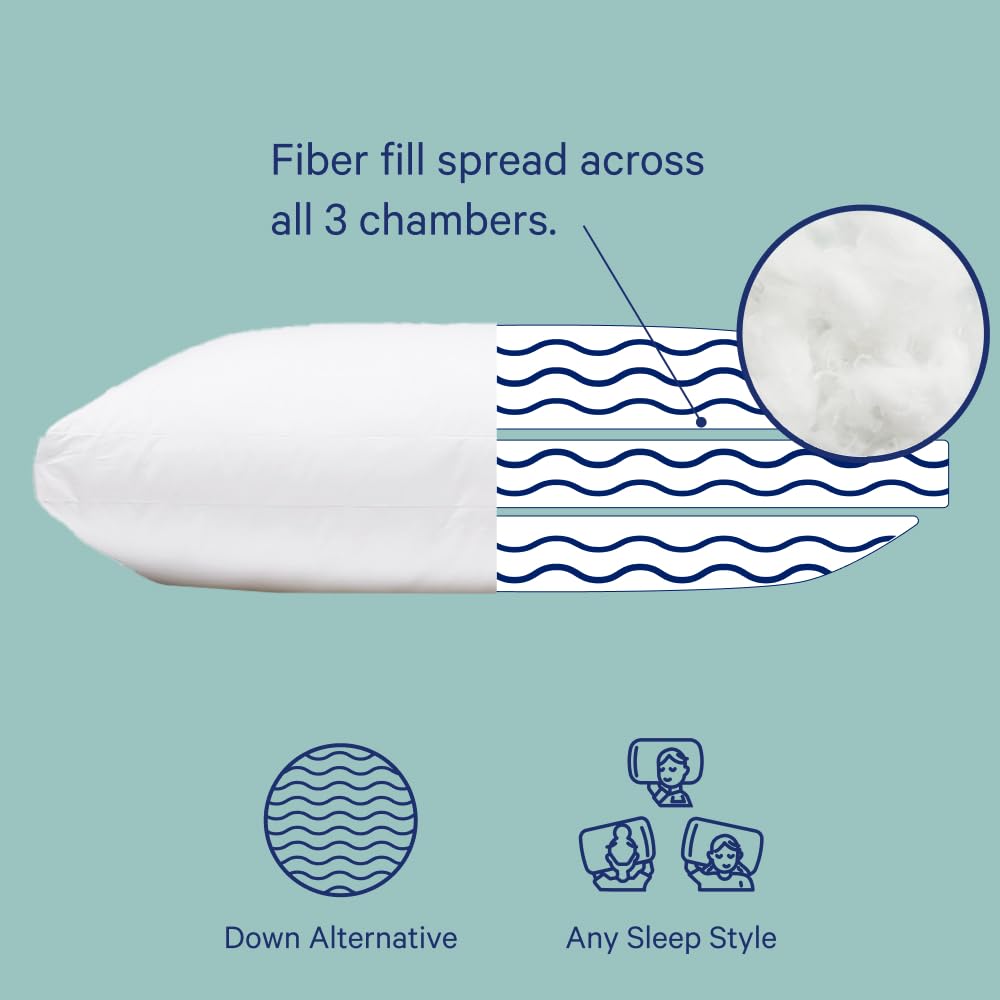 Casper Sleep Essential Pillow for Sleeping, Standard, White