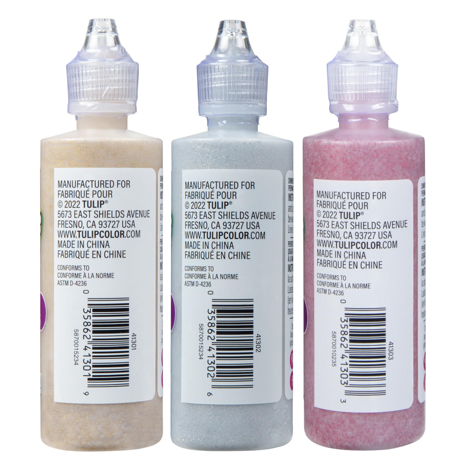 Tulip Dimensional Paint Kits 42186 Dfpt Multi 4Oz Slick 3Pk-Festive, As Detailed, 3 Count