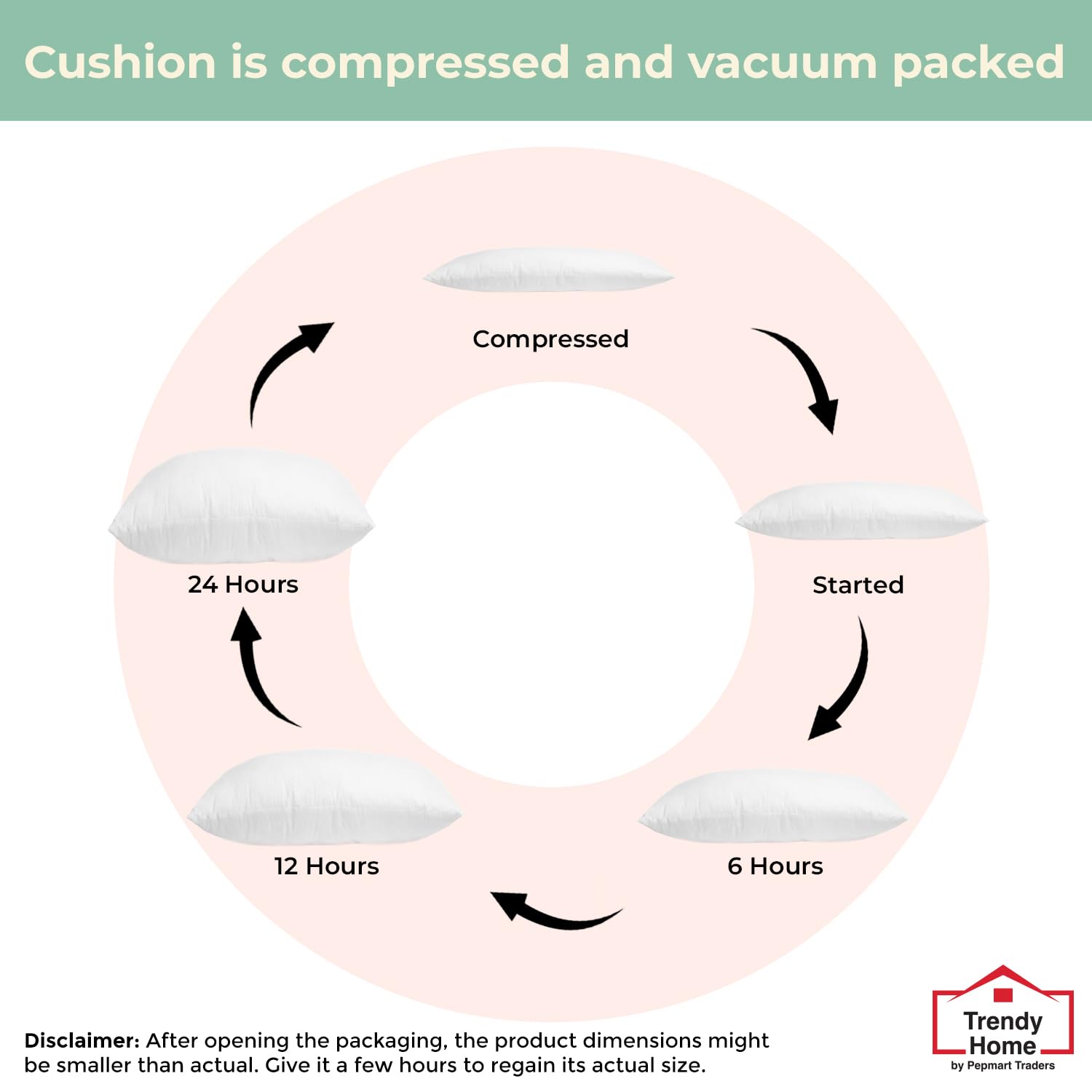Trendy Home 12x20 Throw Pillow Insert, Cushion Sham Stuffer Hypoallergenic, Lumbar Support Decorative Home Outdoor Couch Bed Pillow Filler (Non Woven)