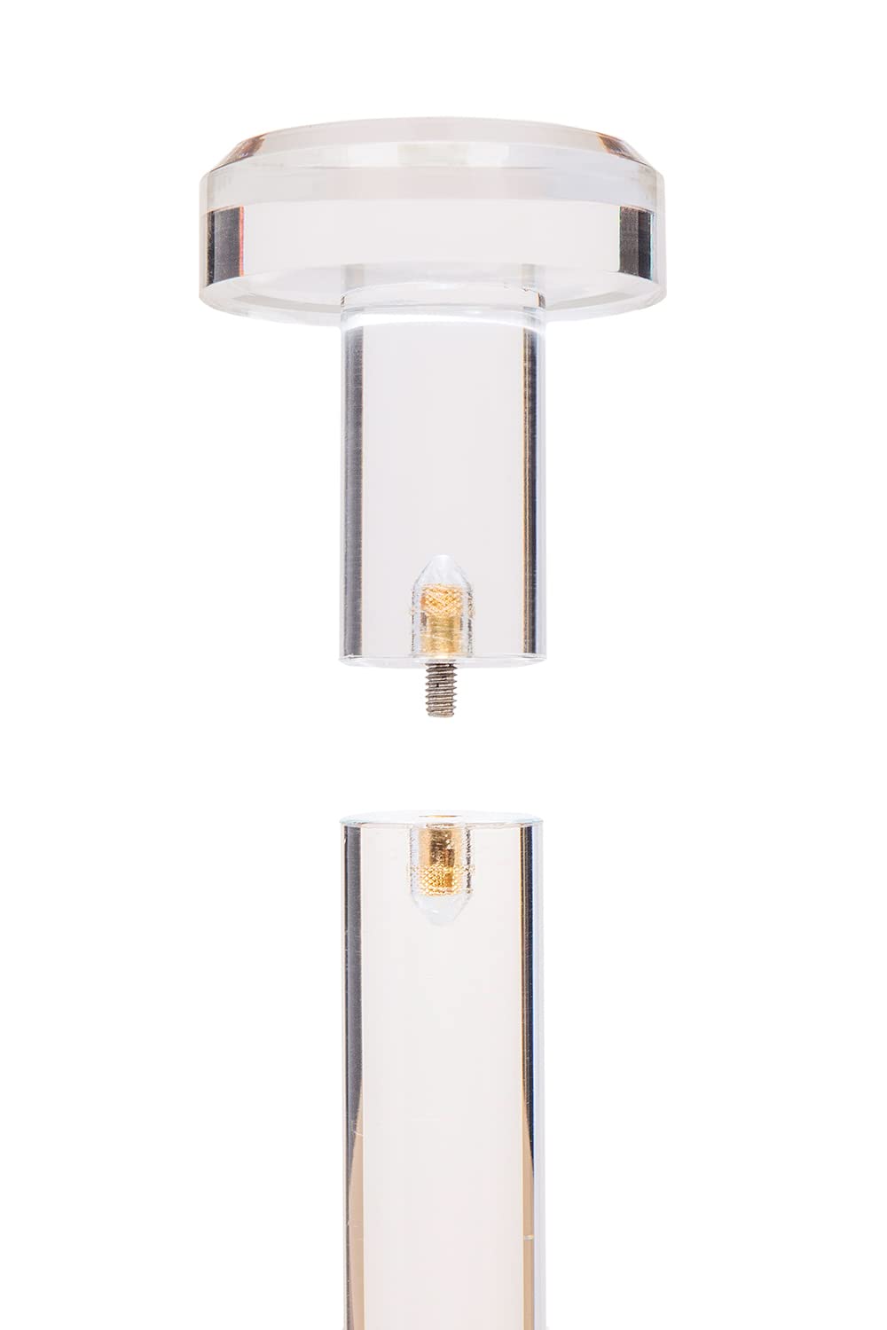 Acrylic Paper Towel Holder, Modern Kitchen Decor Paper Towel Dispenser 13.5" Tall Standing Countertop Paper Towel Holders for Kitchen Organization, Bathroom, Laundry Room, Pool House Made in USA