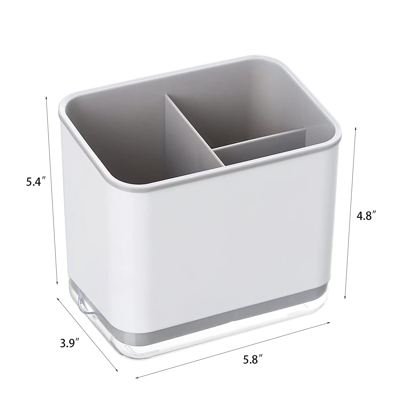 Portable Utensil Holder Kitchen Sink Caddy Utensil Organizer Cutlery Drainer Sponge Holder Dish Brush Holder Fork and Spoon Holder for Chopsticks, Spoon, Fork, Brush